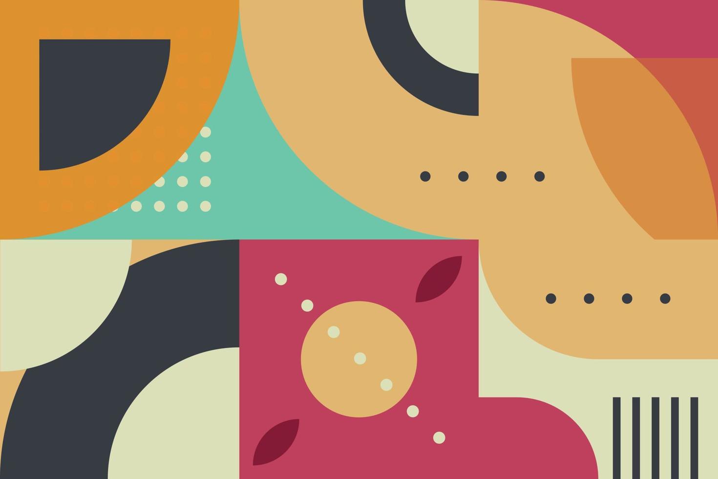 Simple geometric shapes seamless pattern It consists of a polyhedron ...