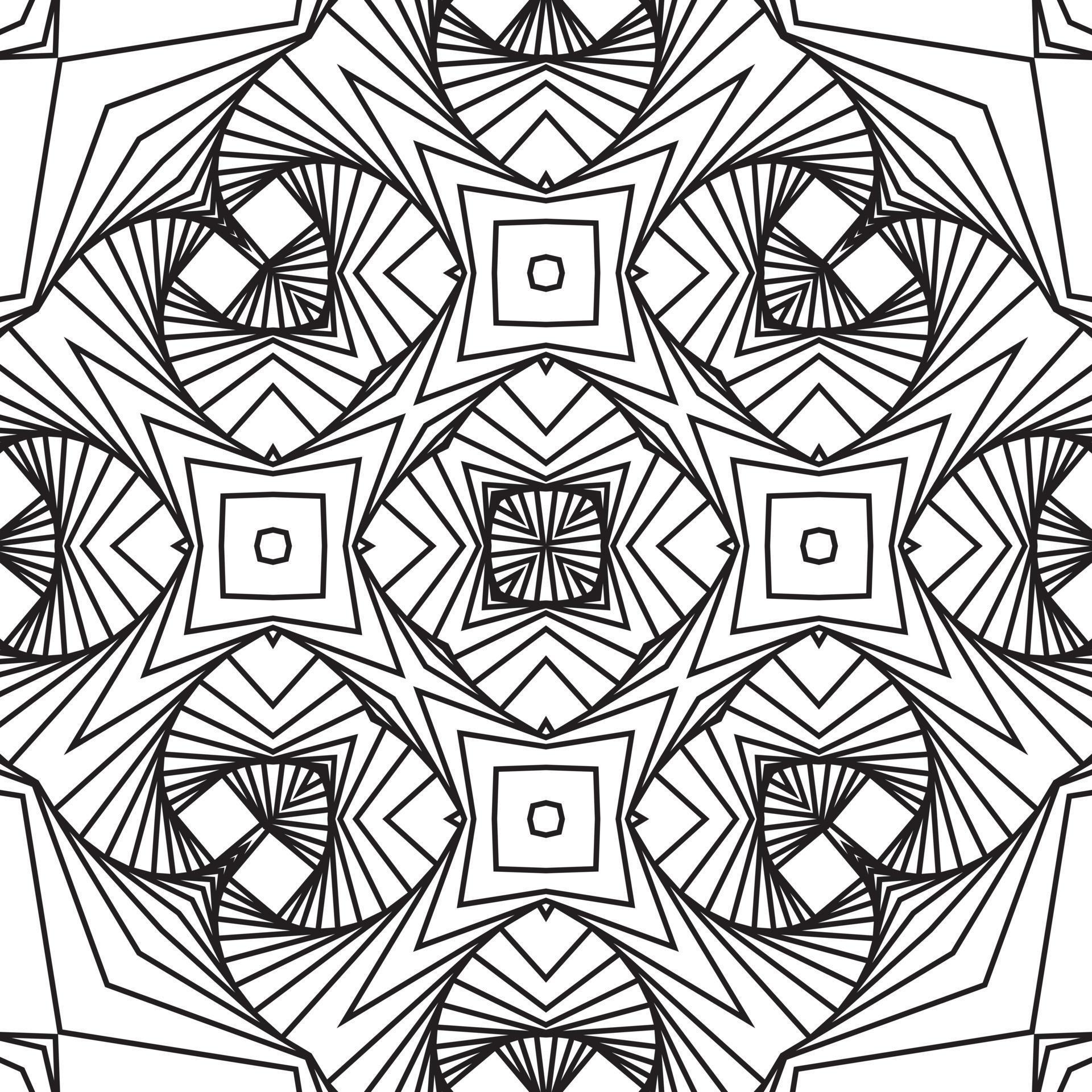 3D dimensional lined cubes in seamless pattern, Abstract dynamical ...