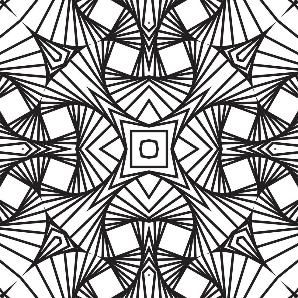 Monochrome 3D dimensional lined cubes in seamless pattern, Abstract ...