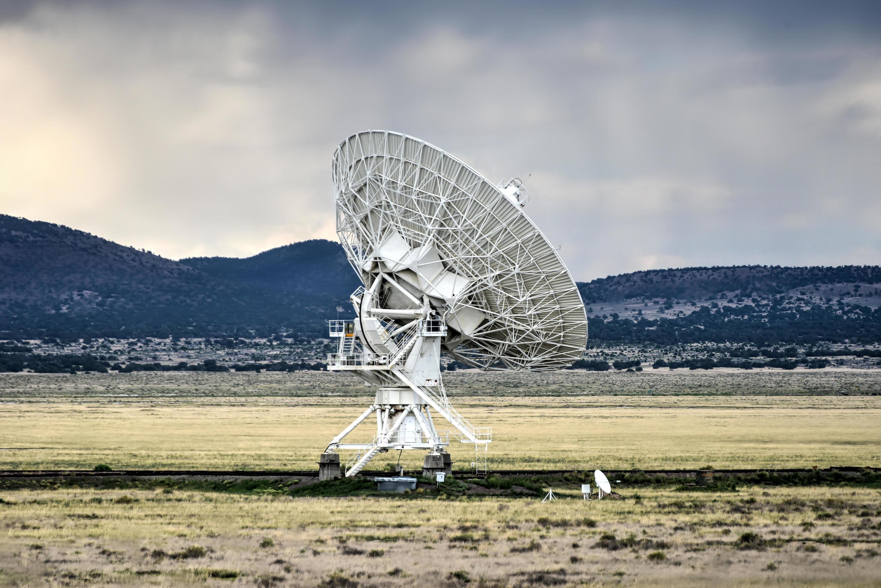 The Karl G. Jansky Very Large Array located on the Plains of San ...