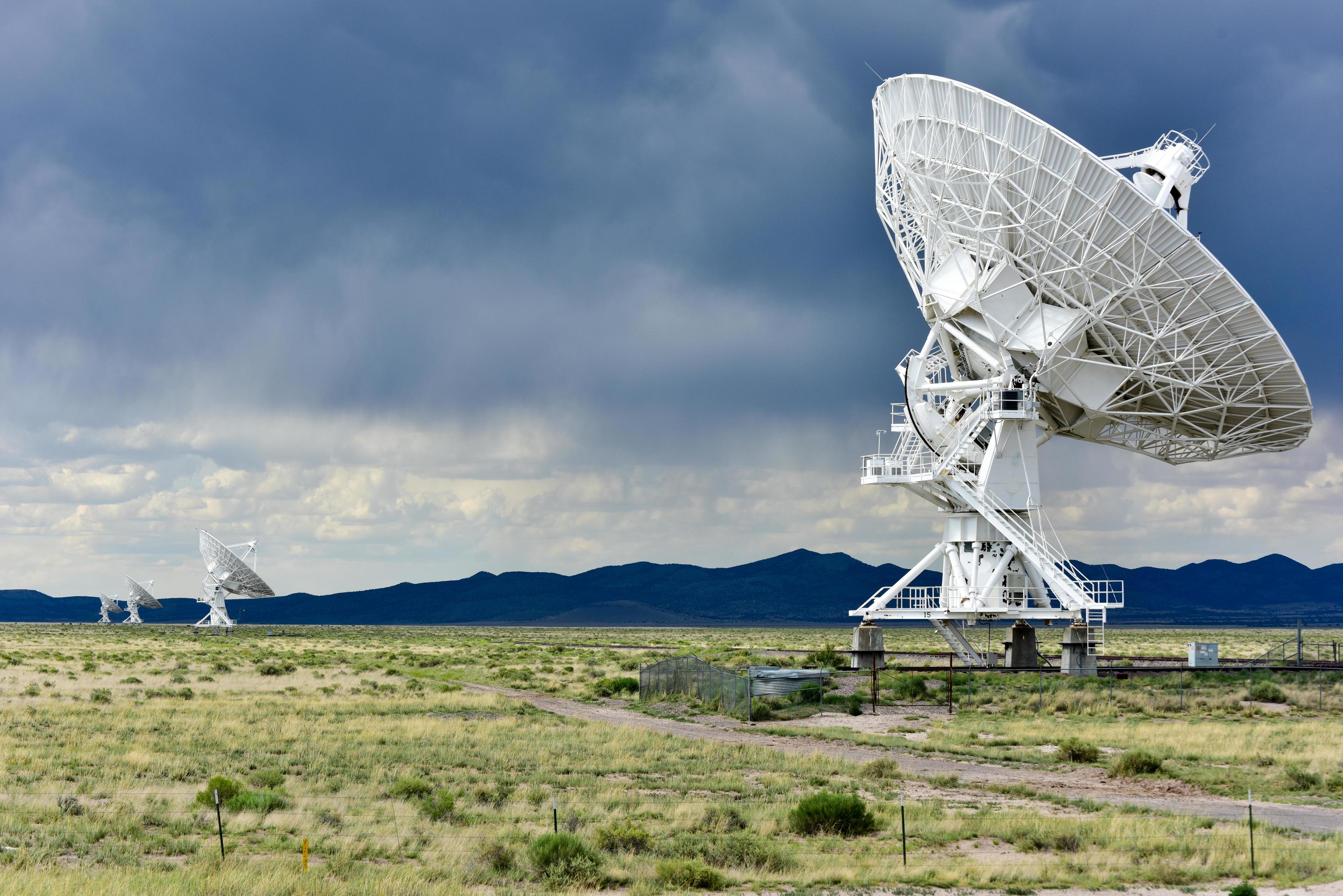 The Karl G. Jansky Very Large Array located on the Plains of San ...
