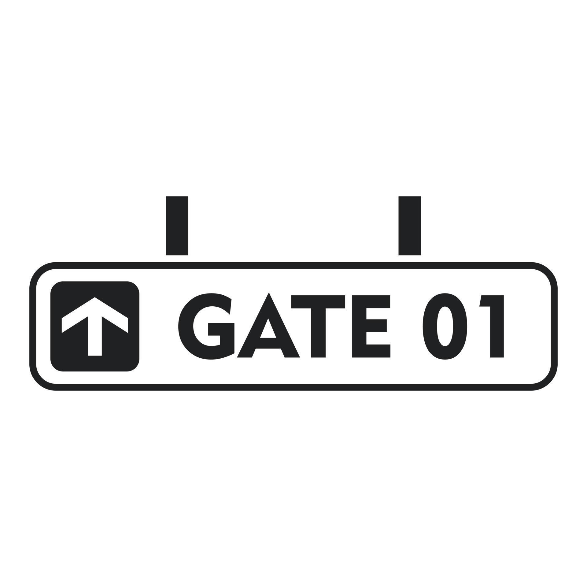 Fly gate icon simple vector. Airport flight 16161081 Vector Art at Vecteezy