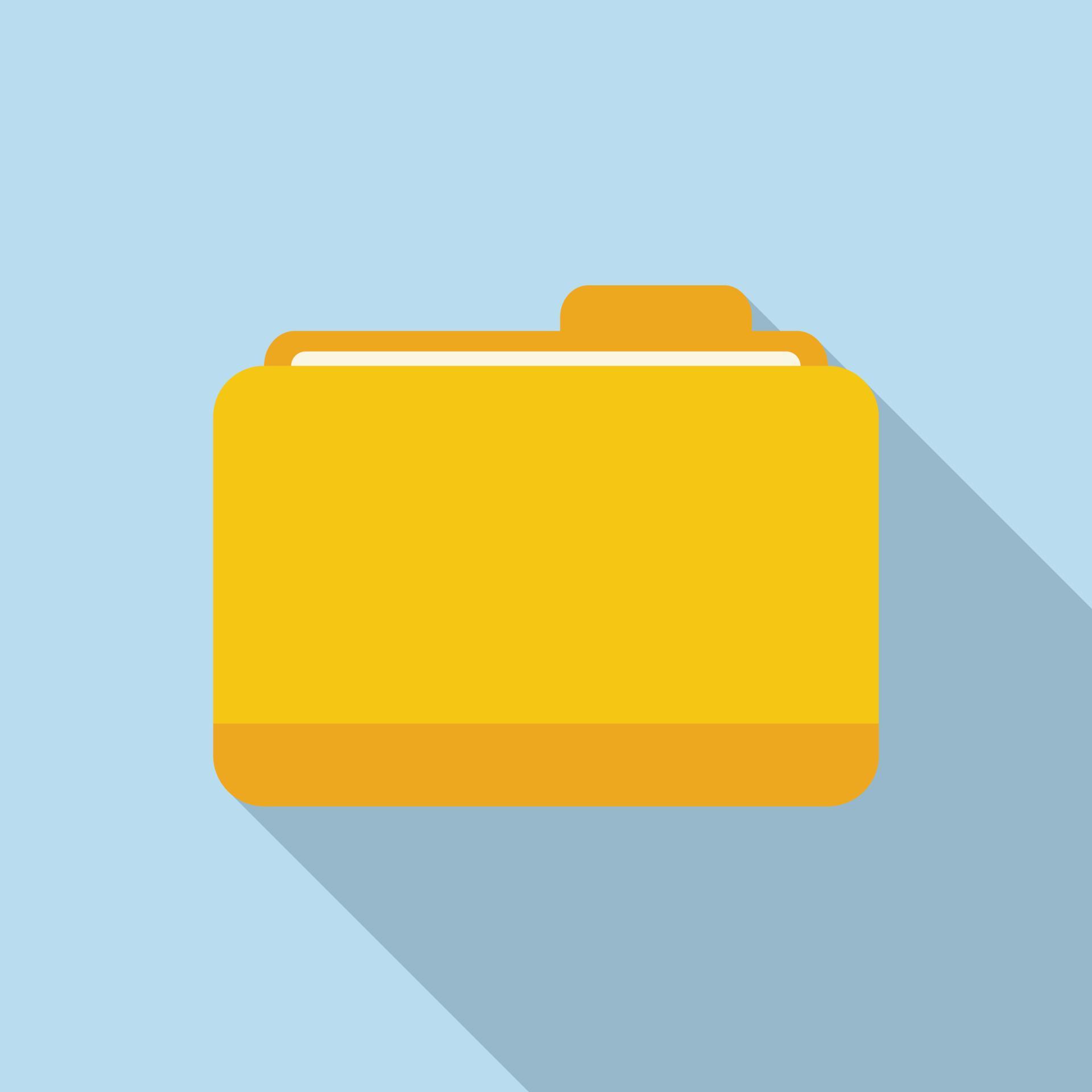 Computer folder icon flat vector. Button interface 16161173 Vector Art at Vecteezy