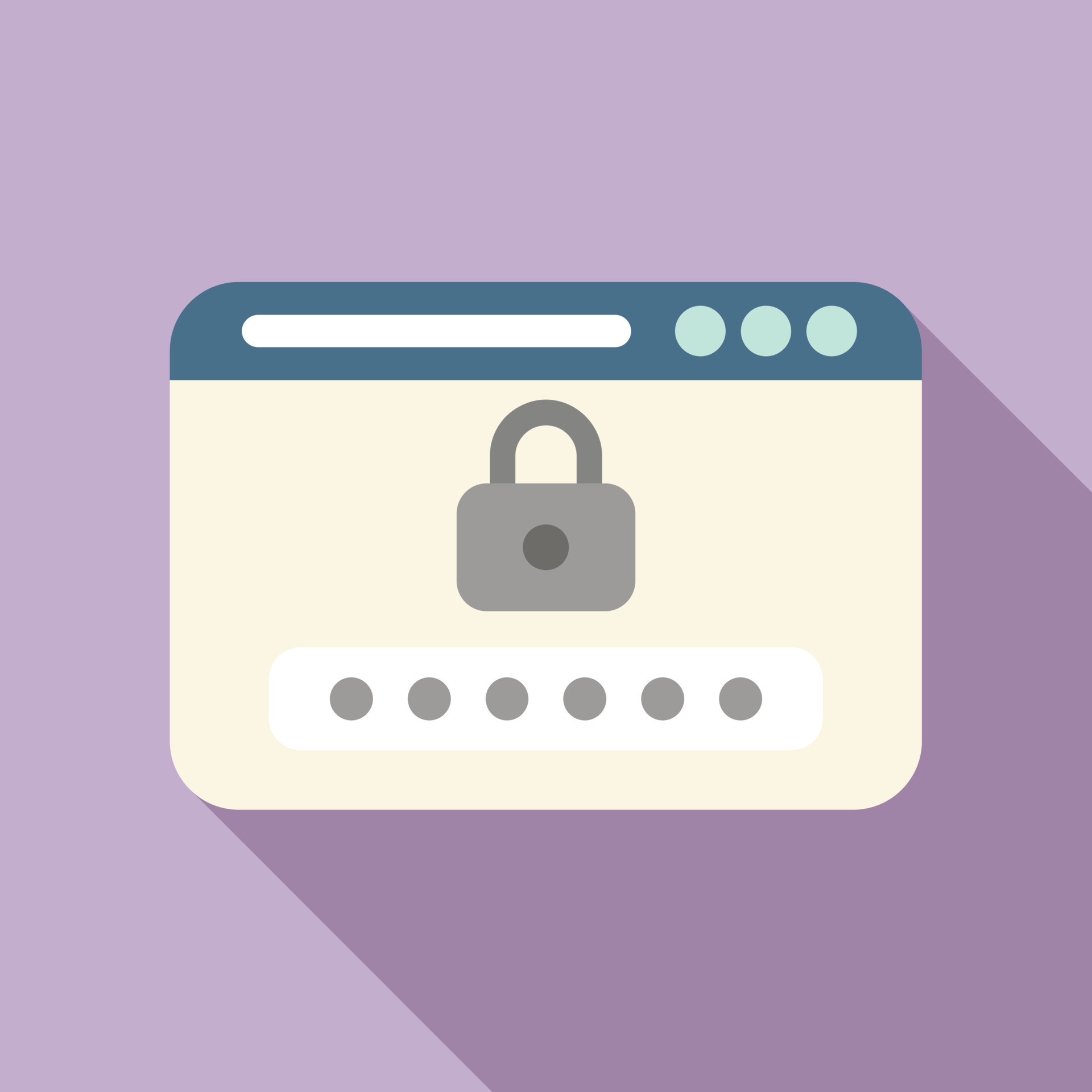 Lock interface icon flat vector. Internet interface 16161190 Vector Art ...