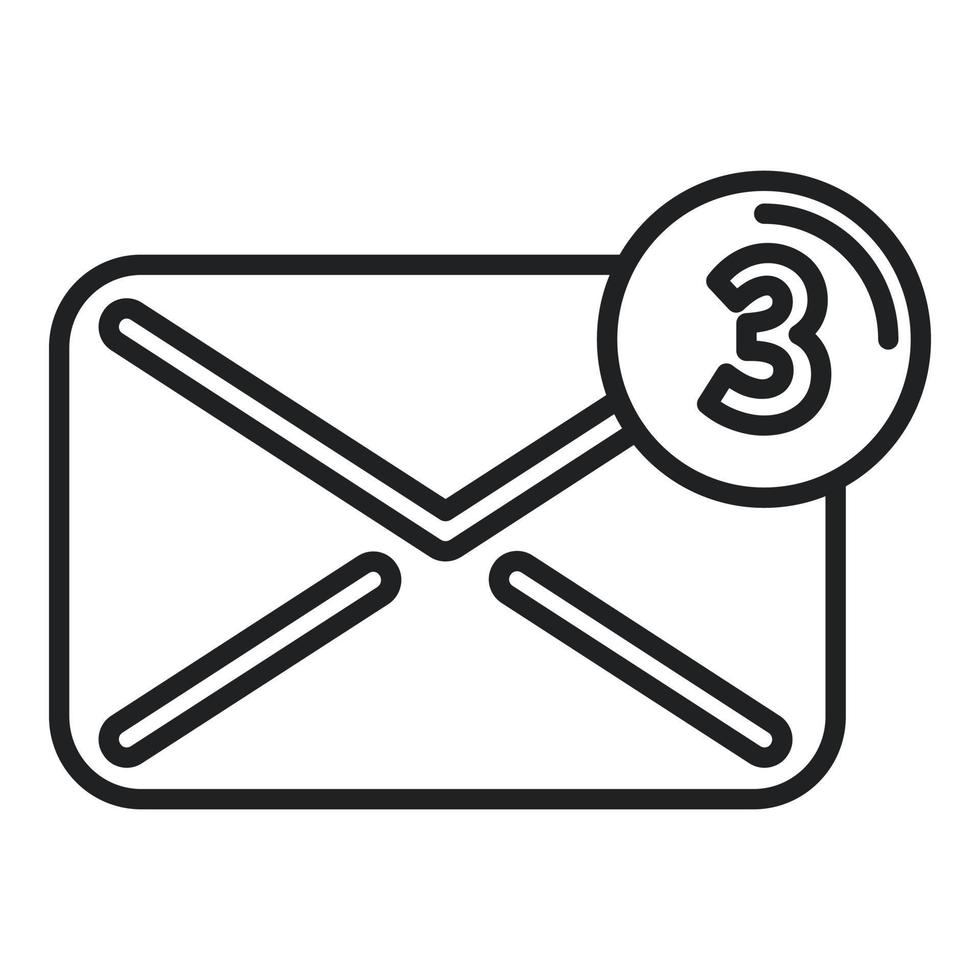 Mail inbox icon outline vector. Button interface 16161237 Vector Art at Vecteezy