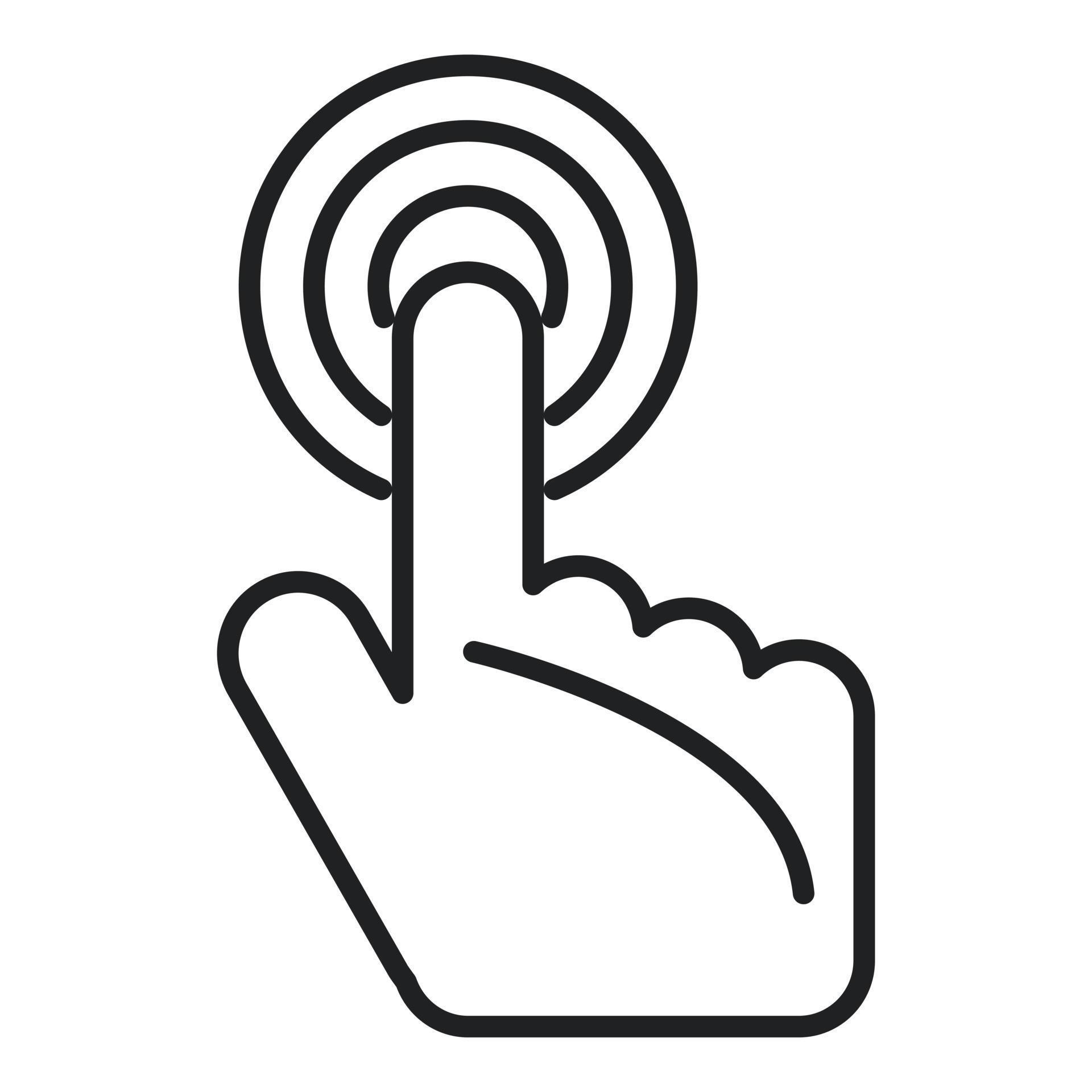 Touch button icon outline vector. Computer interface 16161256 Vector Art at Vecteezy