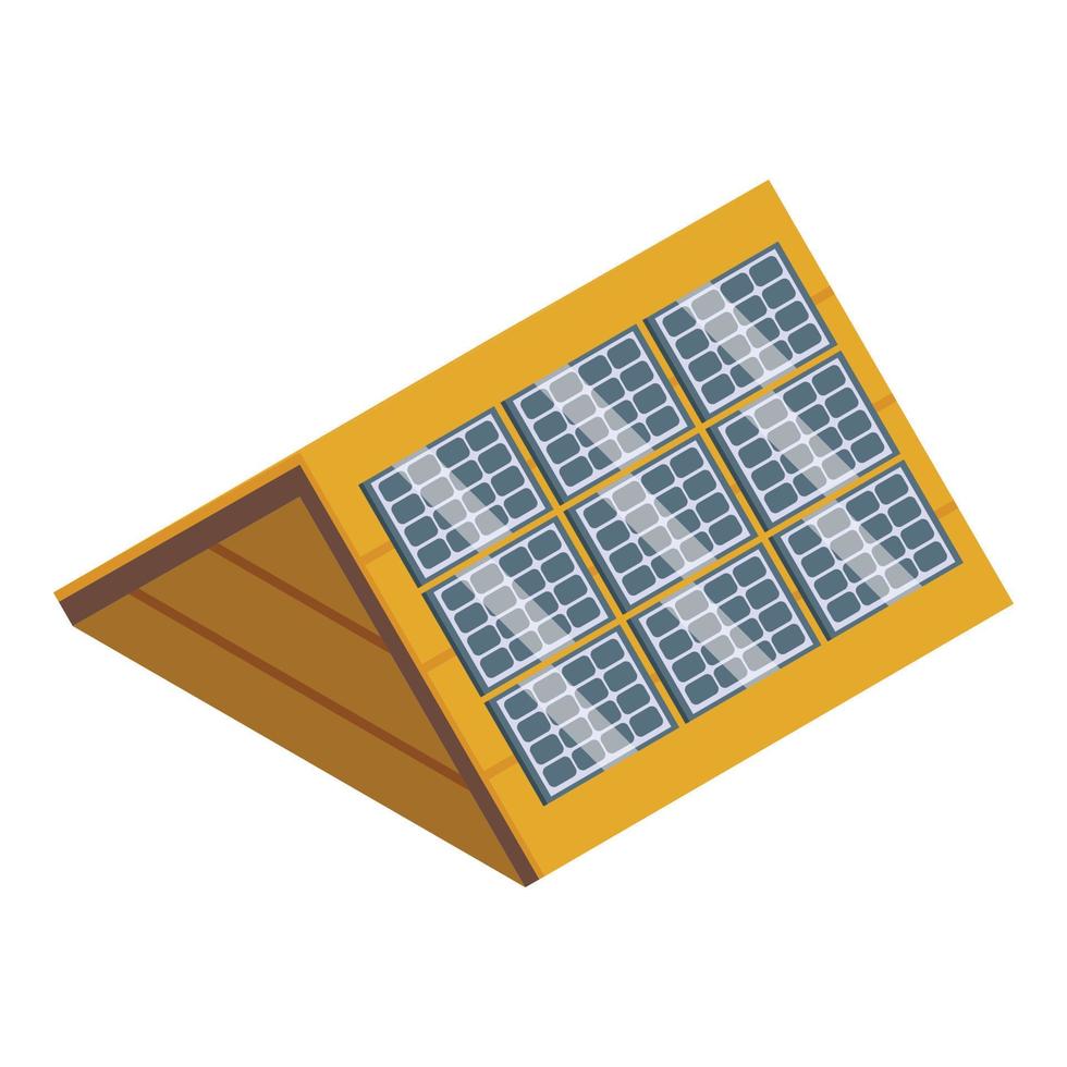 Solar Panel Roof Icon Isometric Vector Metal Insulation 16161971
