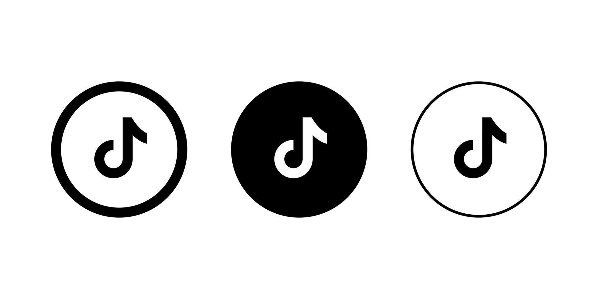 Tiktok icon vector. Social media app logo 16163224 Vector Art at Vecteezy Tiktok icon vector. Social media app logo 16163224 Vector Art at Vecteezy