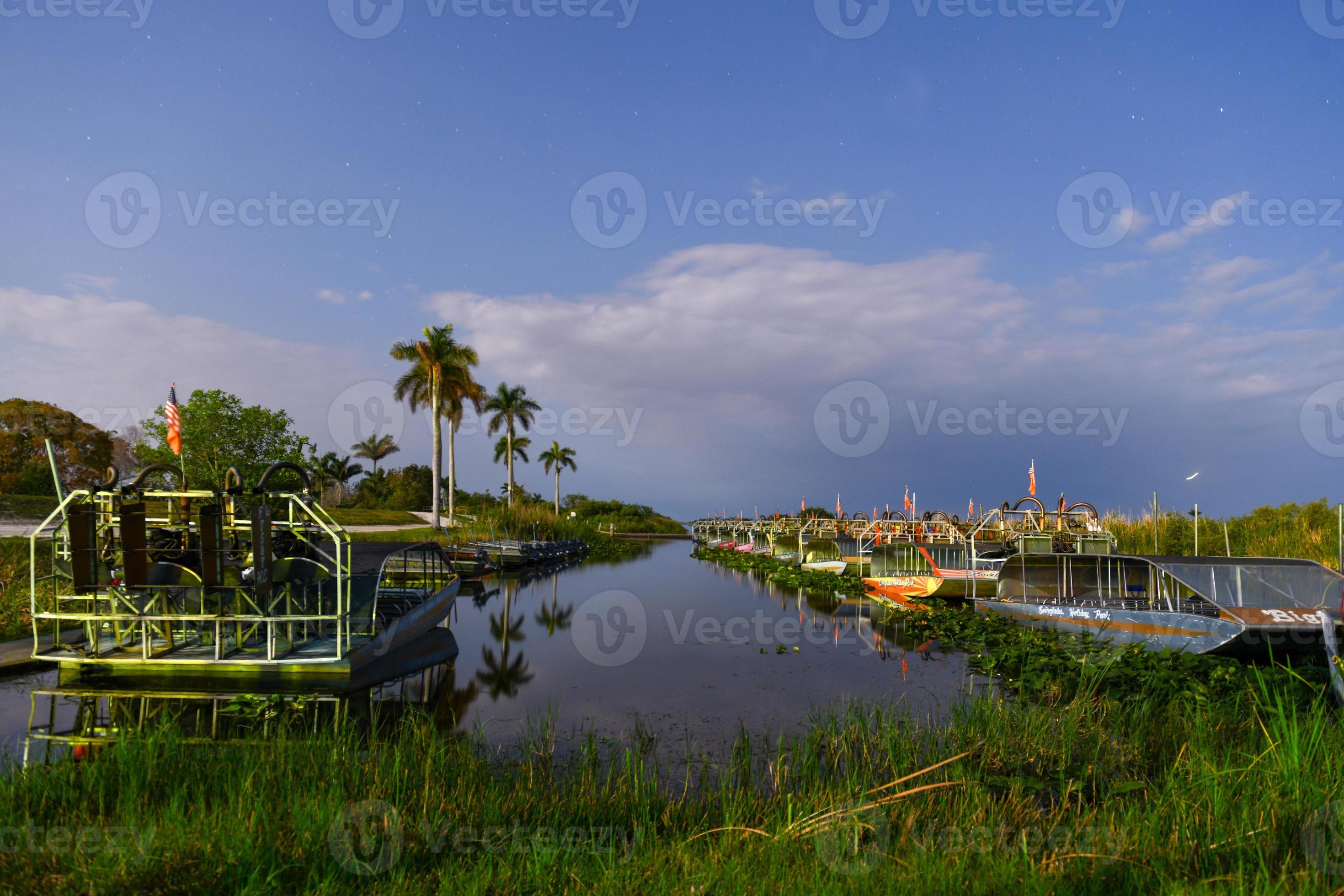 Parked air boats in the tropical Florida Everglades at night 16169139 ... Parked air boats in the tropical Florida Everglades at night 16169139 ...