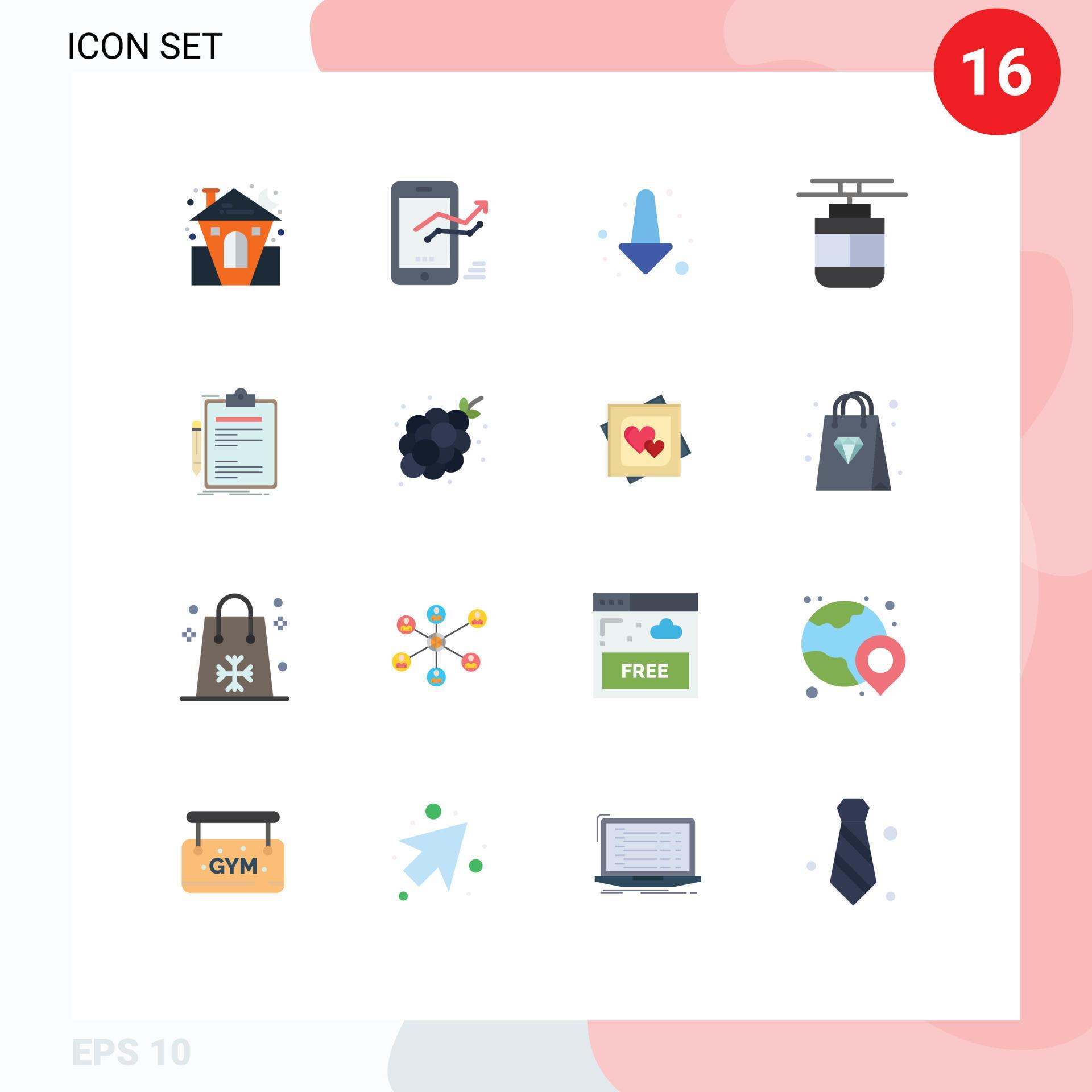 User Interface Pack Of 16 Basic Flat Colors Of Vehicles Tram Progress Outline Full Editable Pack