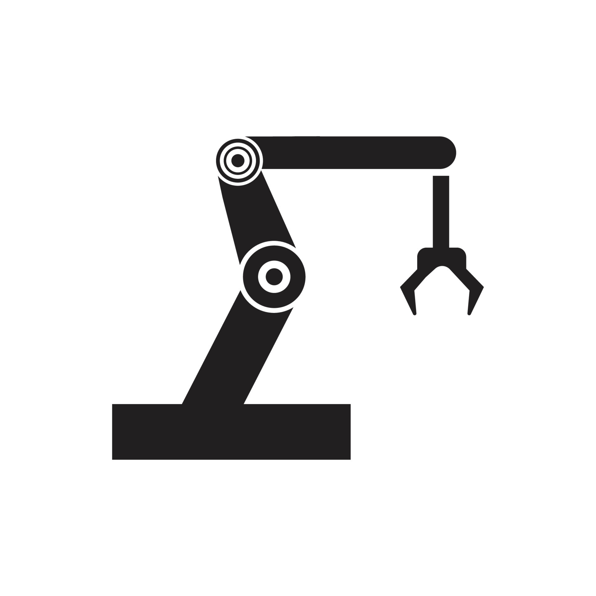 Industrial mechanical robot arm vector icons 16176307 Vector Art at ... Industrial mechanical robot arm vector icons 16176307 Vector Art at ...