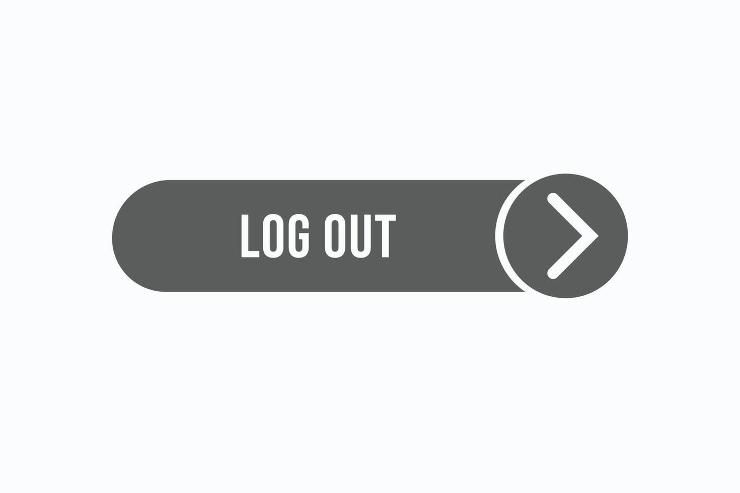 log out button vectors. sign label speech bubble log out 16177939 ...