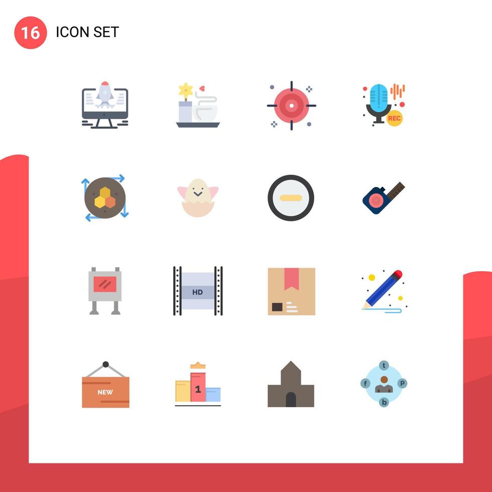 16 Thematic Vector Flat Colors and Editable Symbols of easter modeling ...