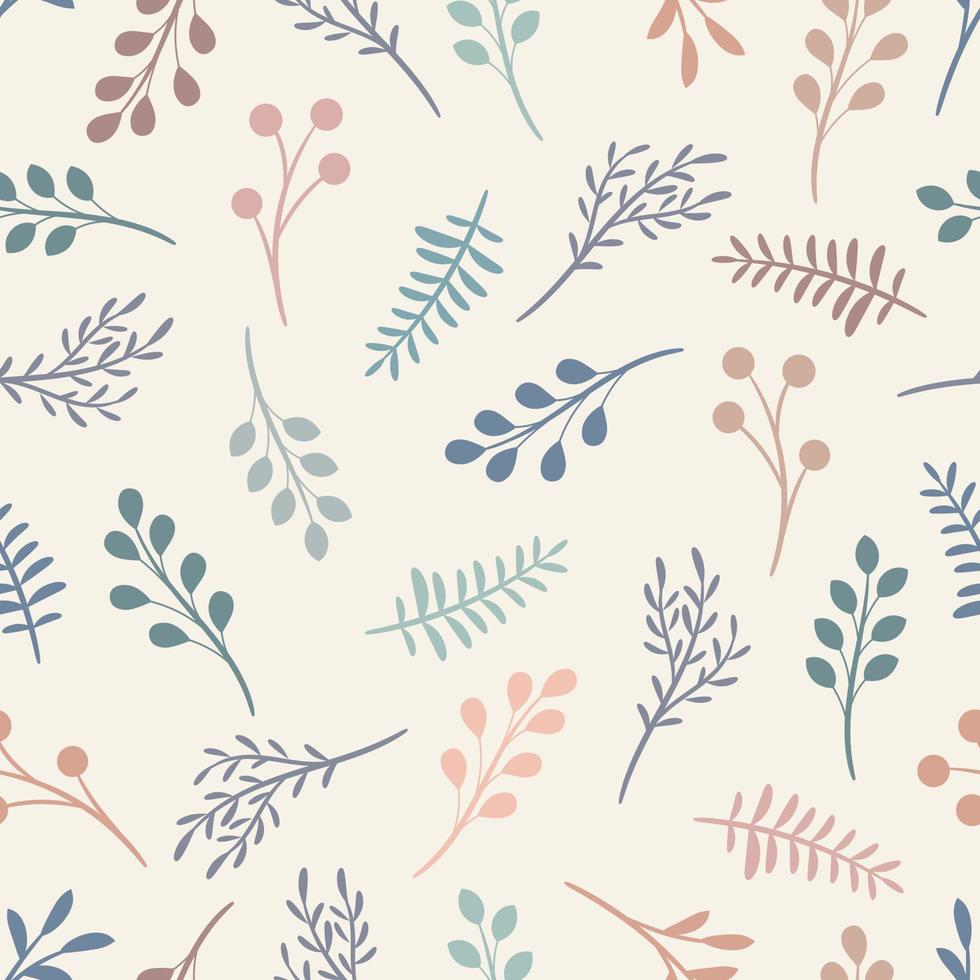 Colorful leaf pattern, seamless repeating vector background 16180131 ...