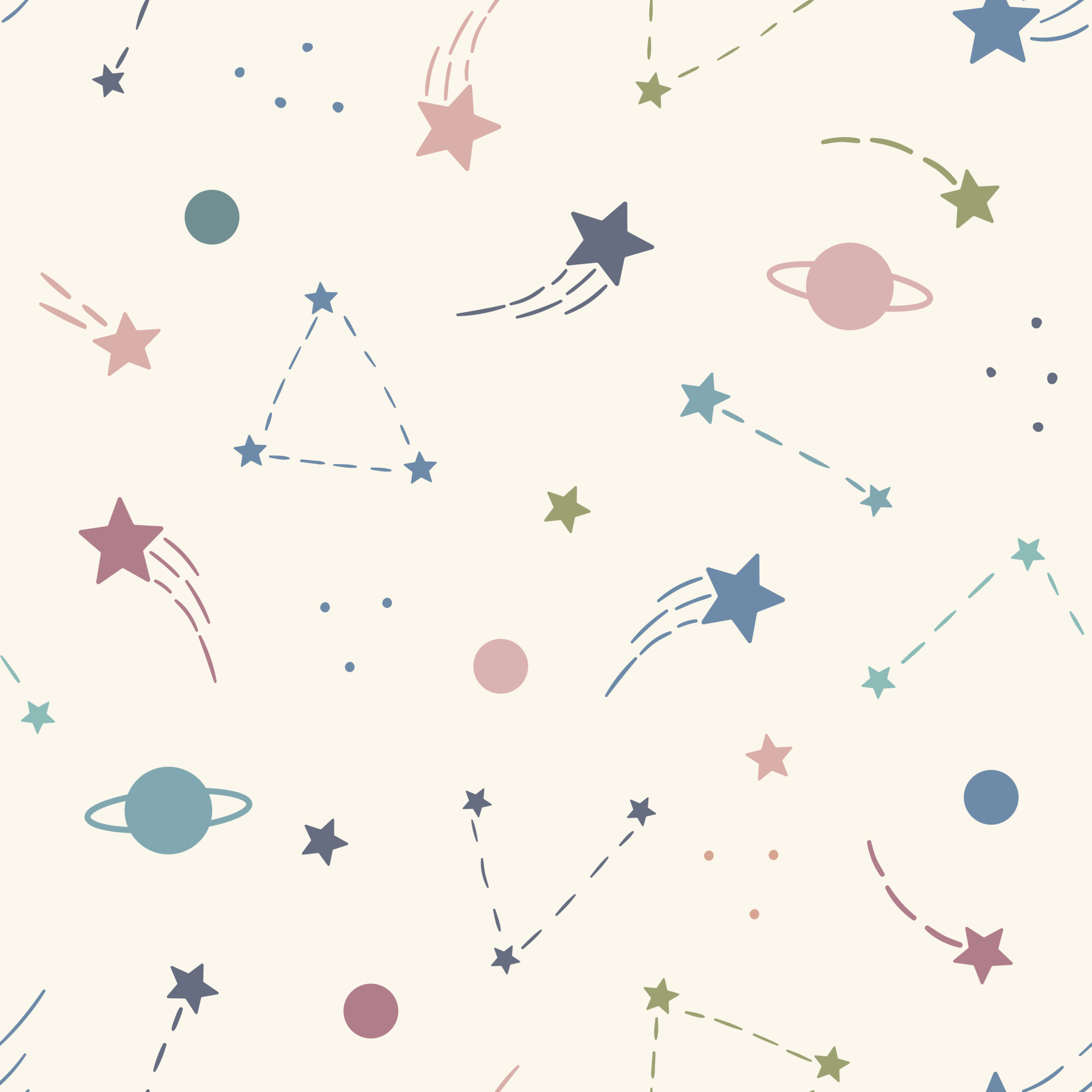 Celestial pastel vector repeat pattern,repeating background 16180142 ...