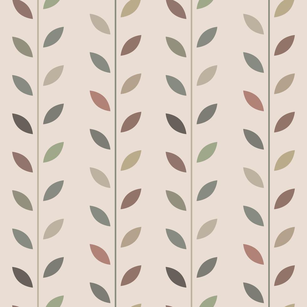 Brown Leaf Vector Pattern Seamless Botanical Print 16180357 Vector Art At Vecteezy