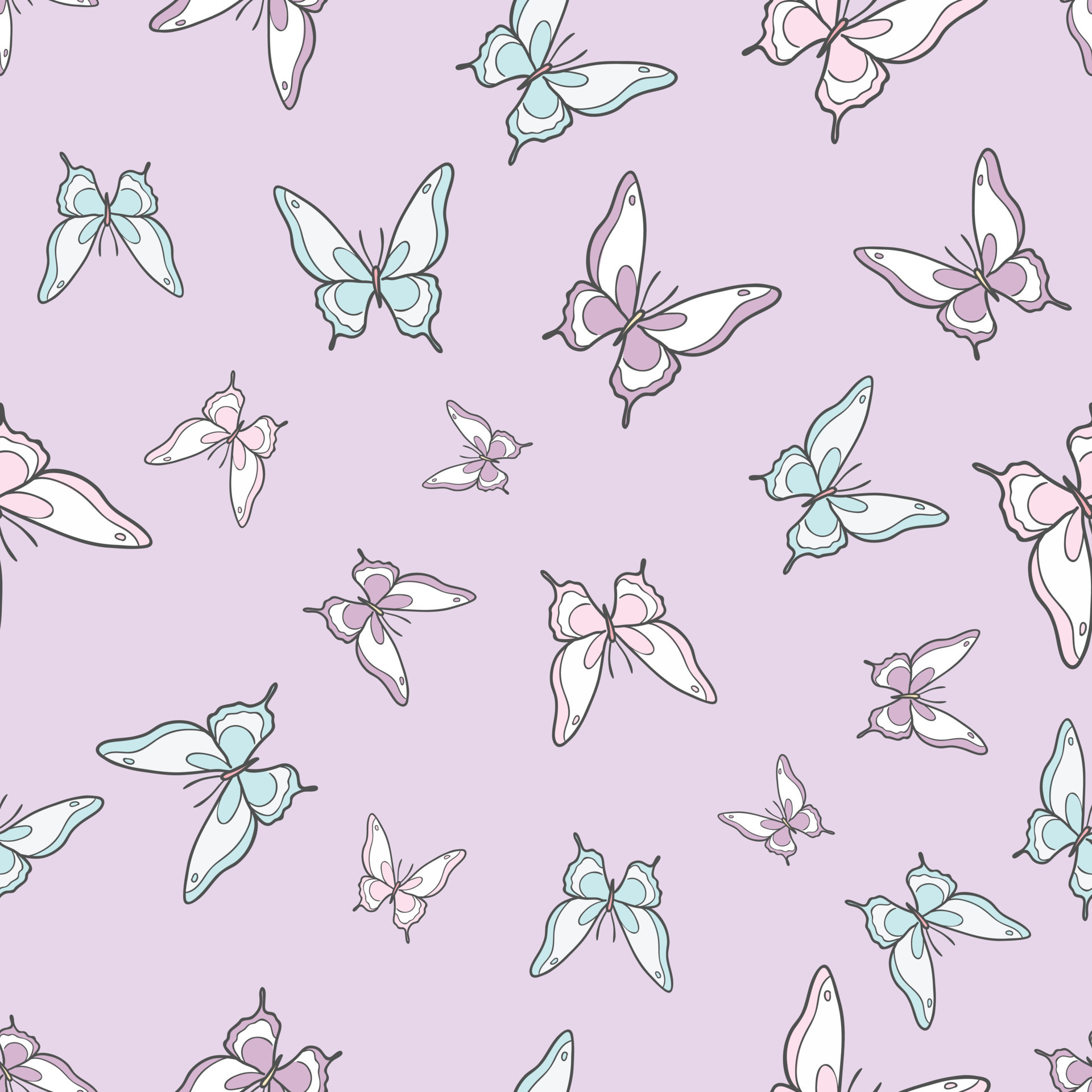 Vector butterfly seamless repeat pattern background. 16181736 Vector ... Vector butterfly seamless repeat pattern background. 16181736 Vector ...