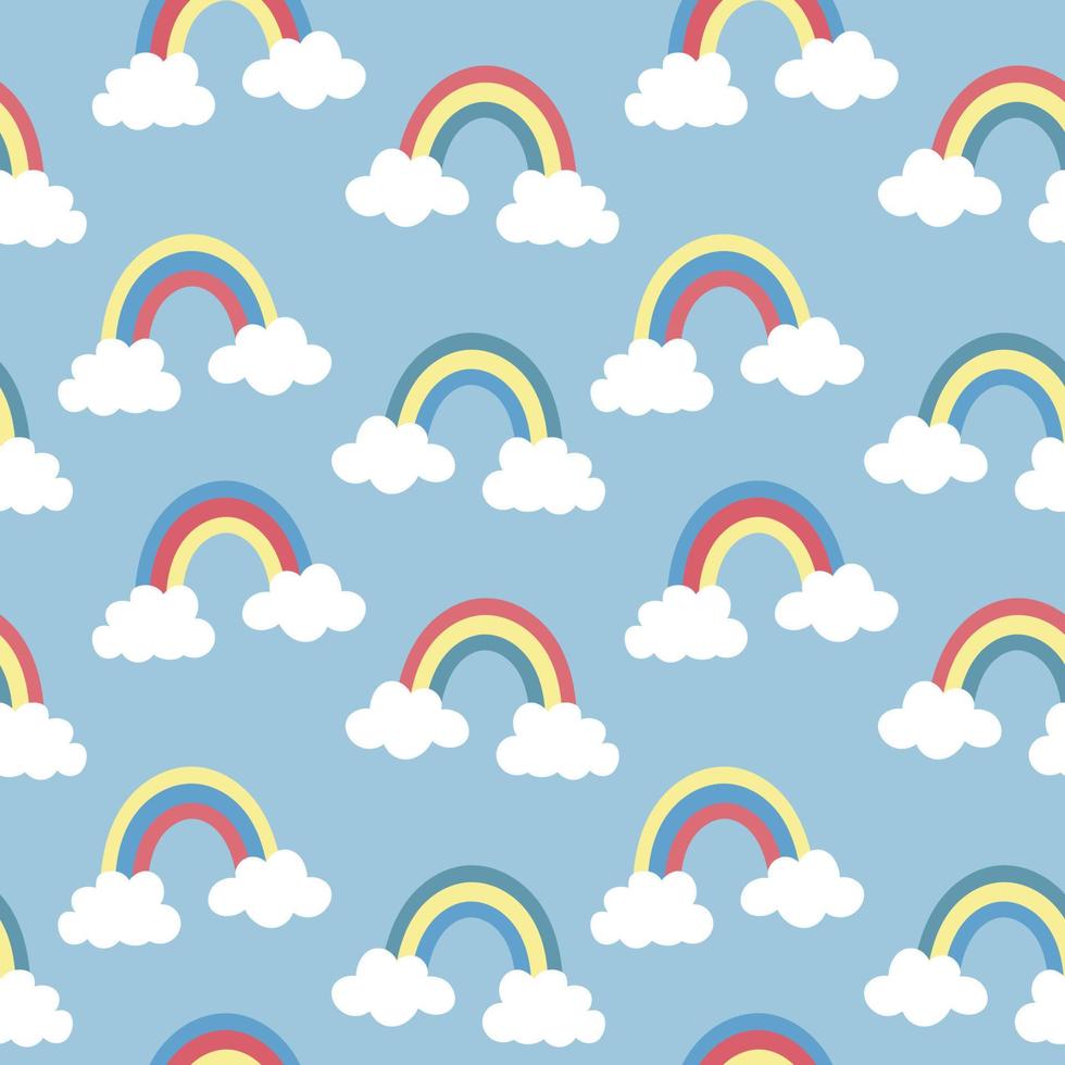 patrón de arco iris lindo y colorido, fondo vectorial 16182029 Vector ...