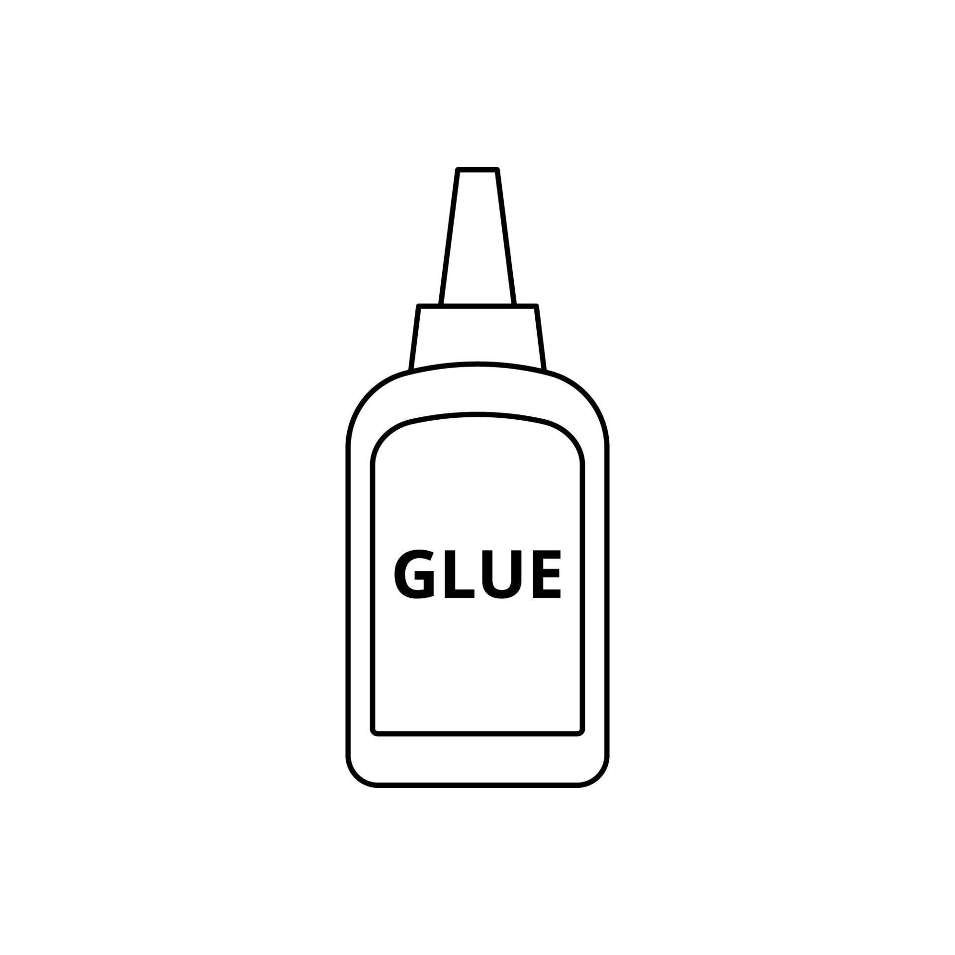 Glue Bottle line art 16182119 Vector Art at Vecteezy