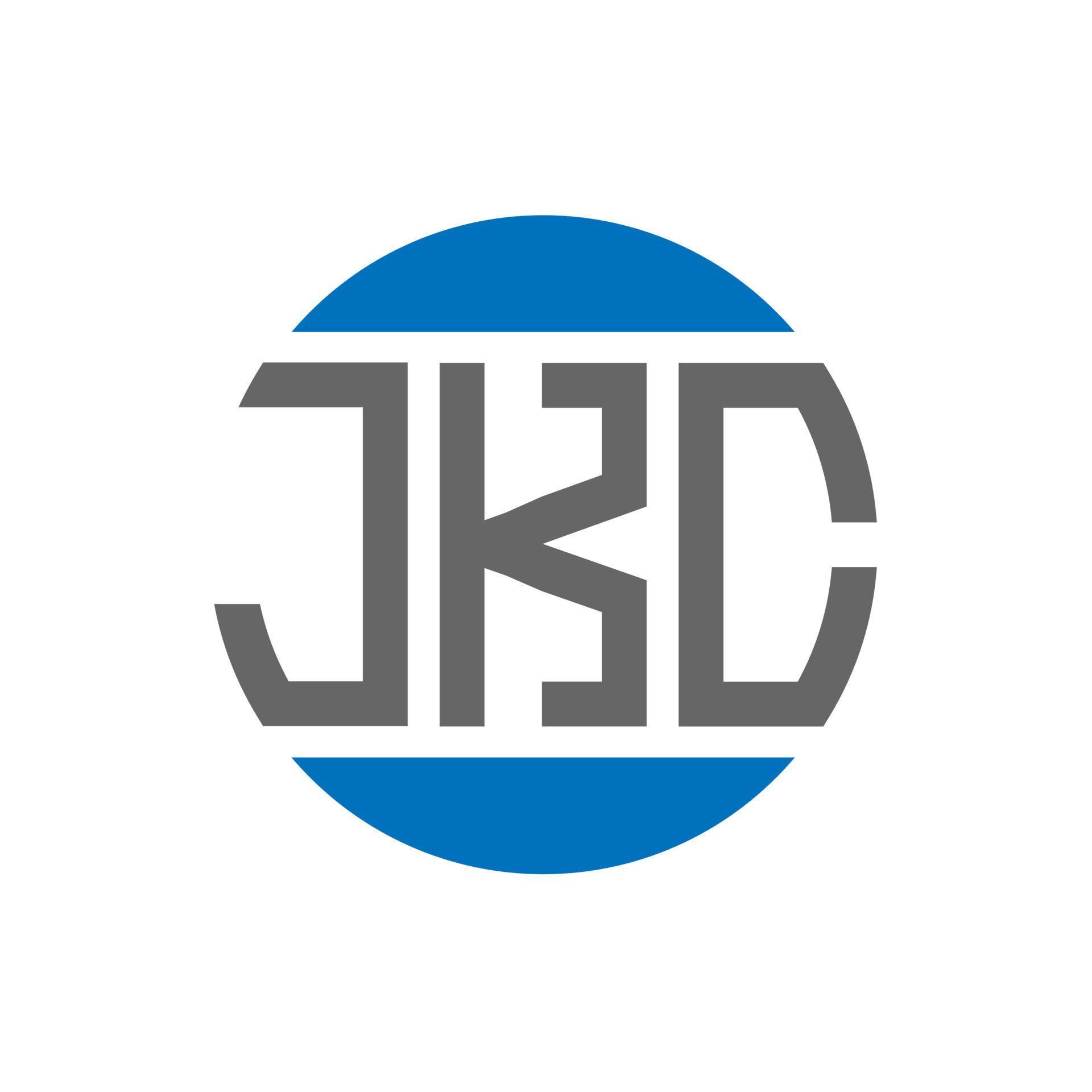 JKC letter logo design on white background. JKC creative initials circle logo concept. JKC ...