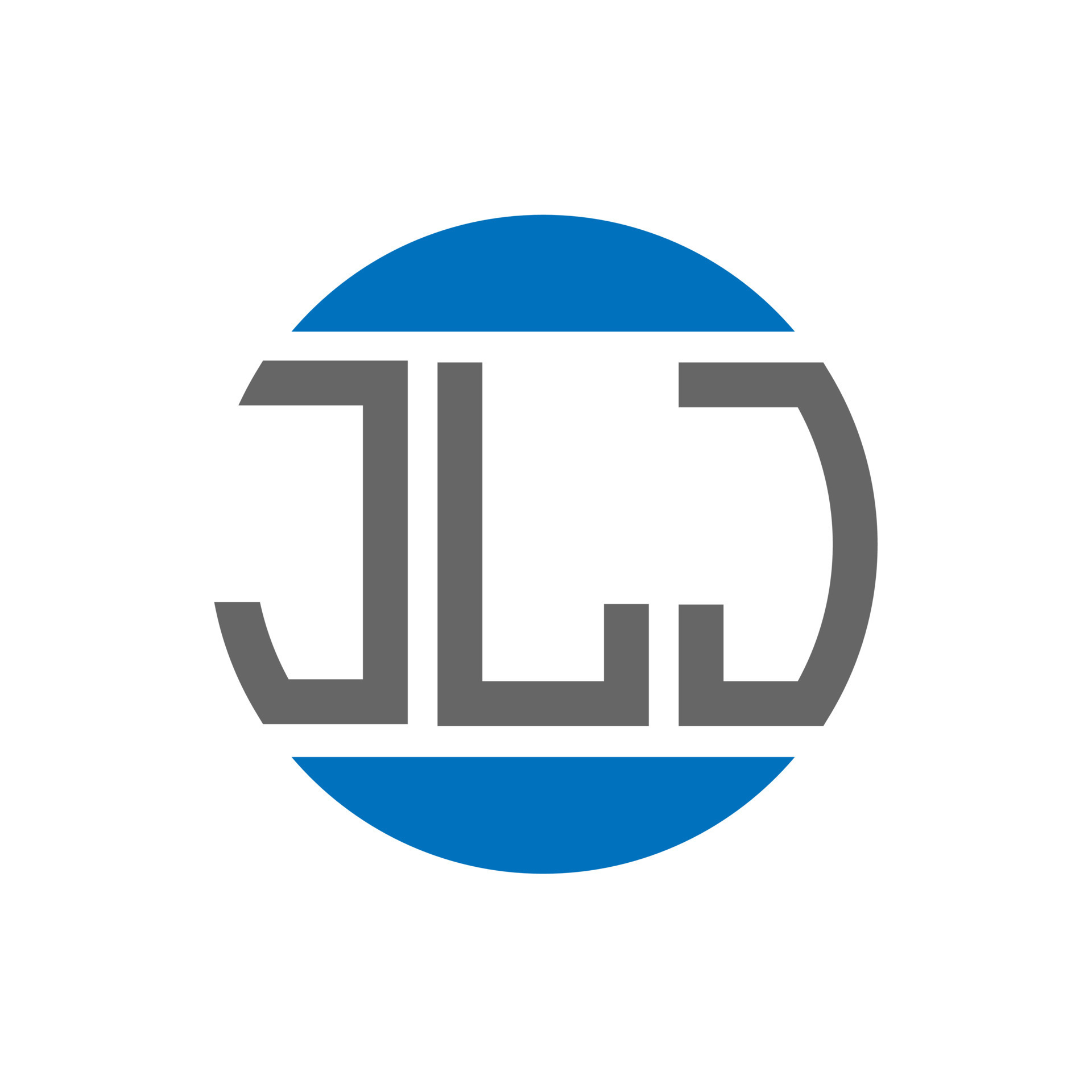 diseño de logotipo de letra jlj sobre fondo blanco. concepto de logotipo de círculo de iniciales ...