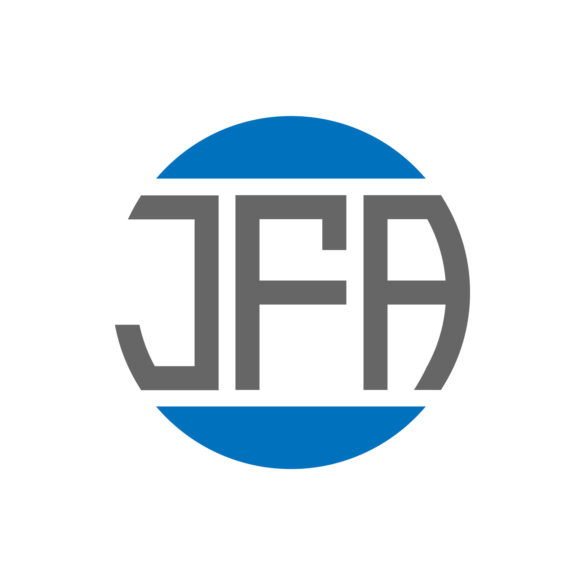 JFA letter logo design on white background. JFA creative initials circle logo concept. JFA ...