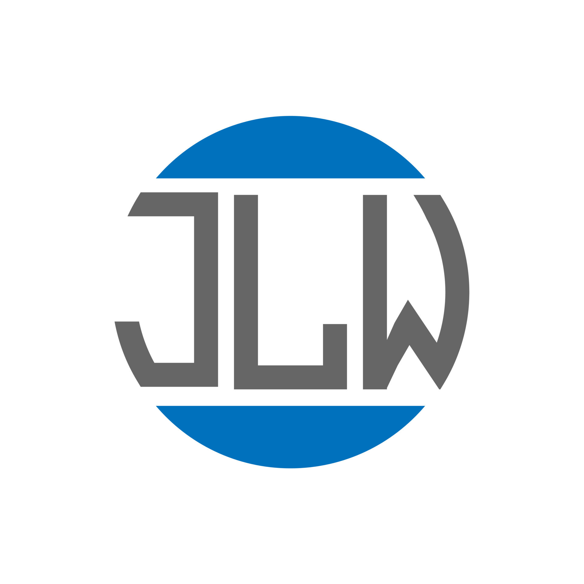 JLW letter logo design on white background. JLW creative initials ...