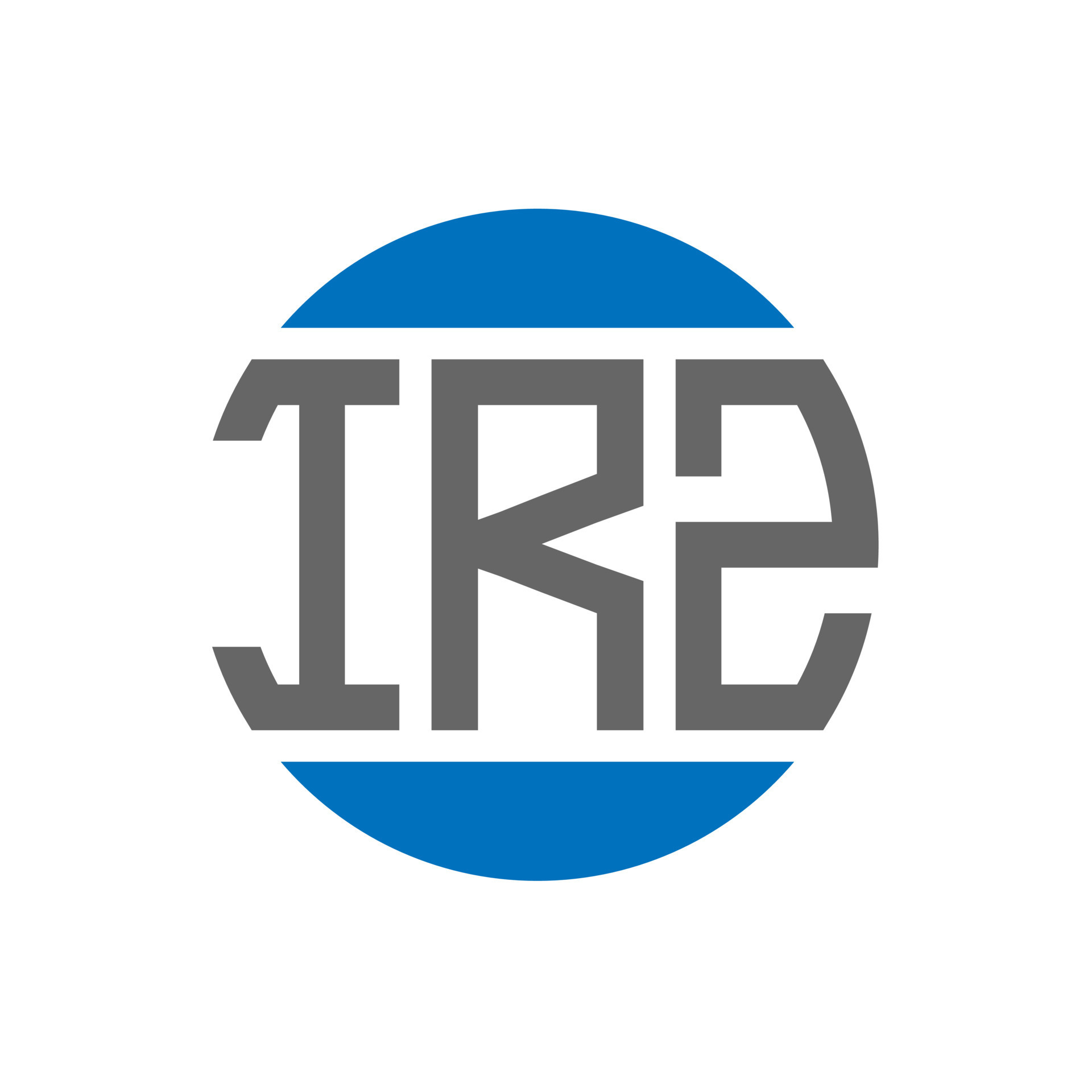 Irz Letter Logo Design On White Background Irz Creative Initials Circle Logo Concept Irz