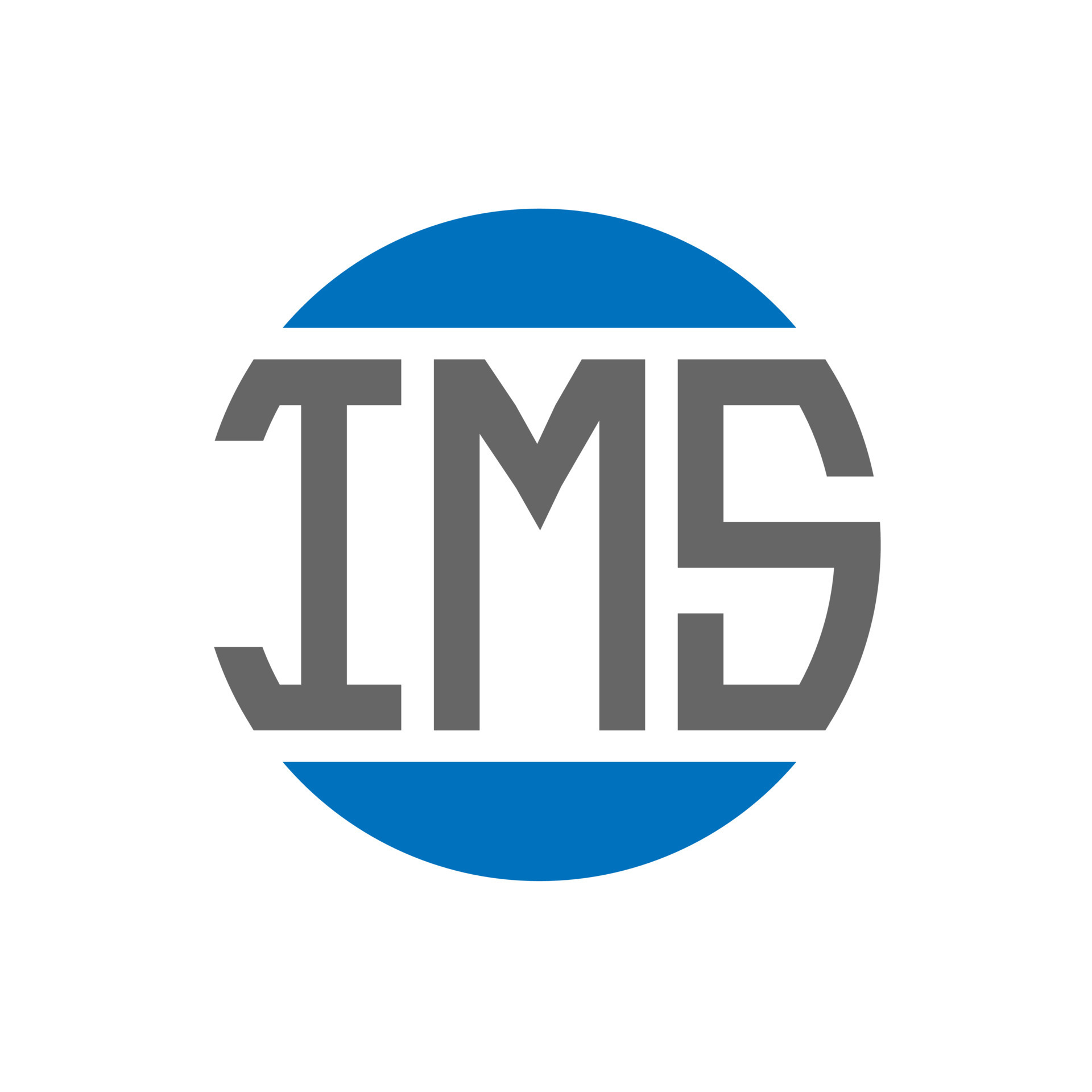 diseño del logotipo de la letra ims sobre fondo blanco. concepto de ...