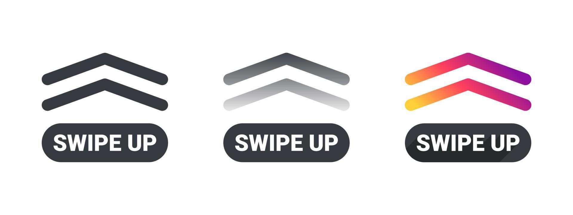 Swipe up arrows. Web buttons. Template swipe up buttons colorful ...