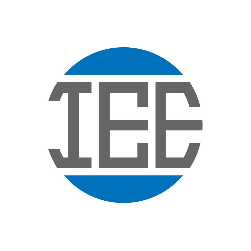 Iee Letter Logo Design On White Background Iee Creative Initials