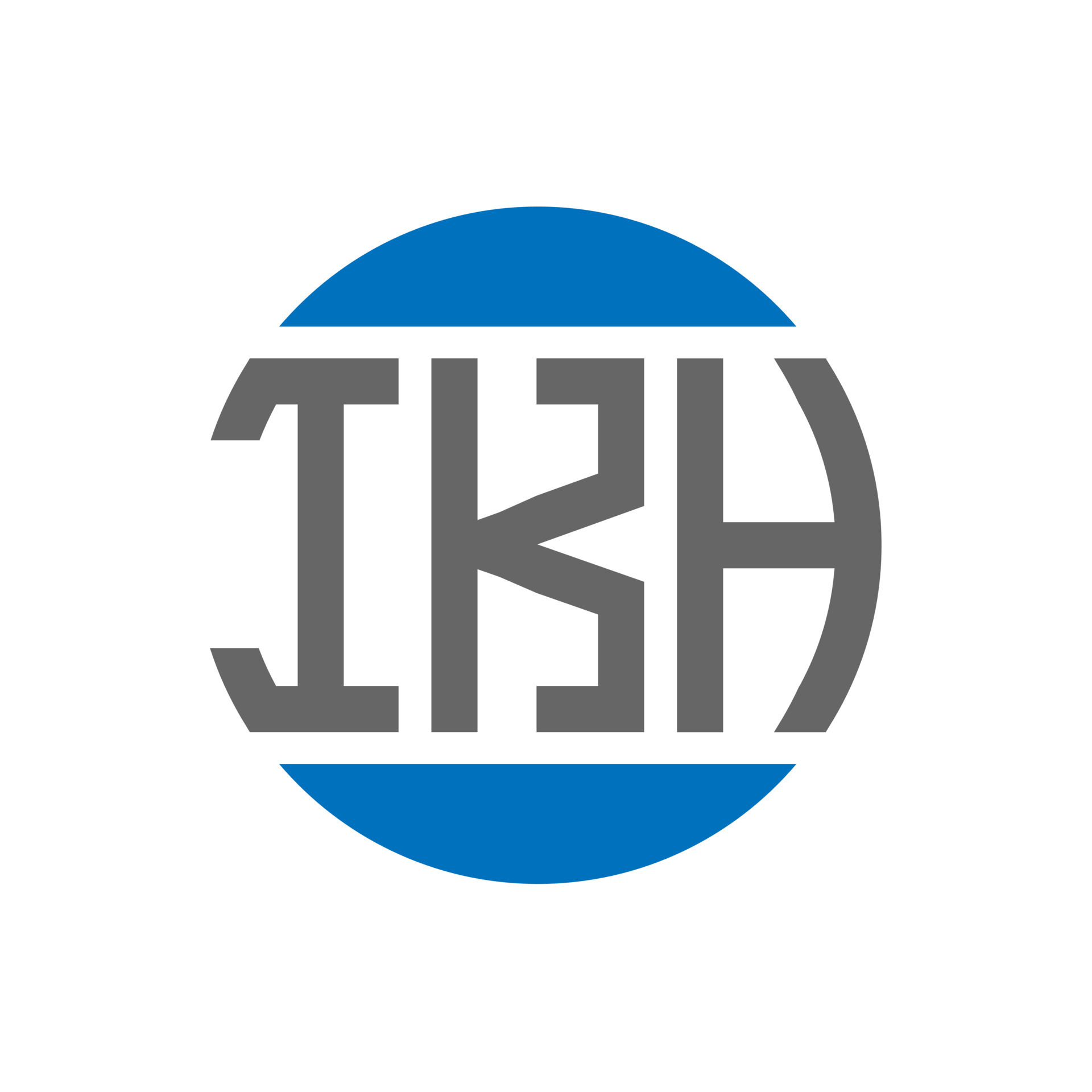 diseño de logotipo de letra ikh sobre fondo blanco. concepto de logotipo de círculo de iniciales ...