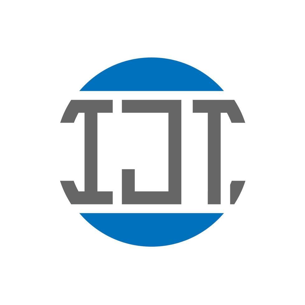 IJT letter logo design on white background. IJT creative initials circle logo concept. IJT ...