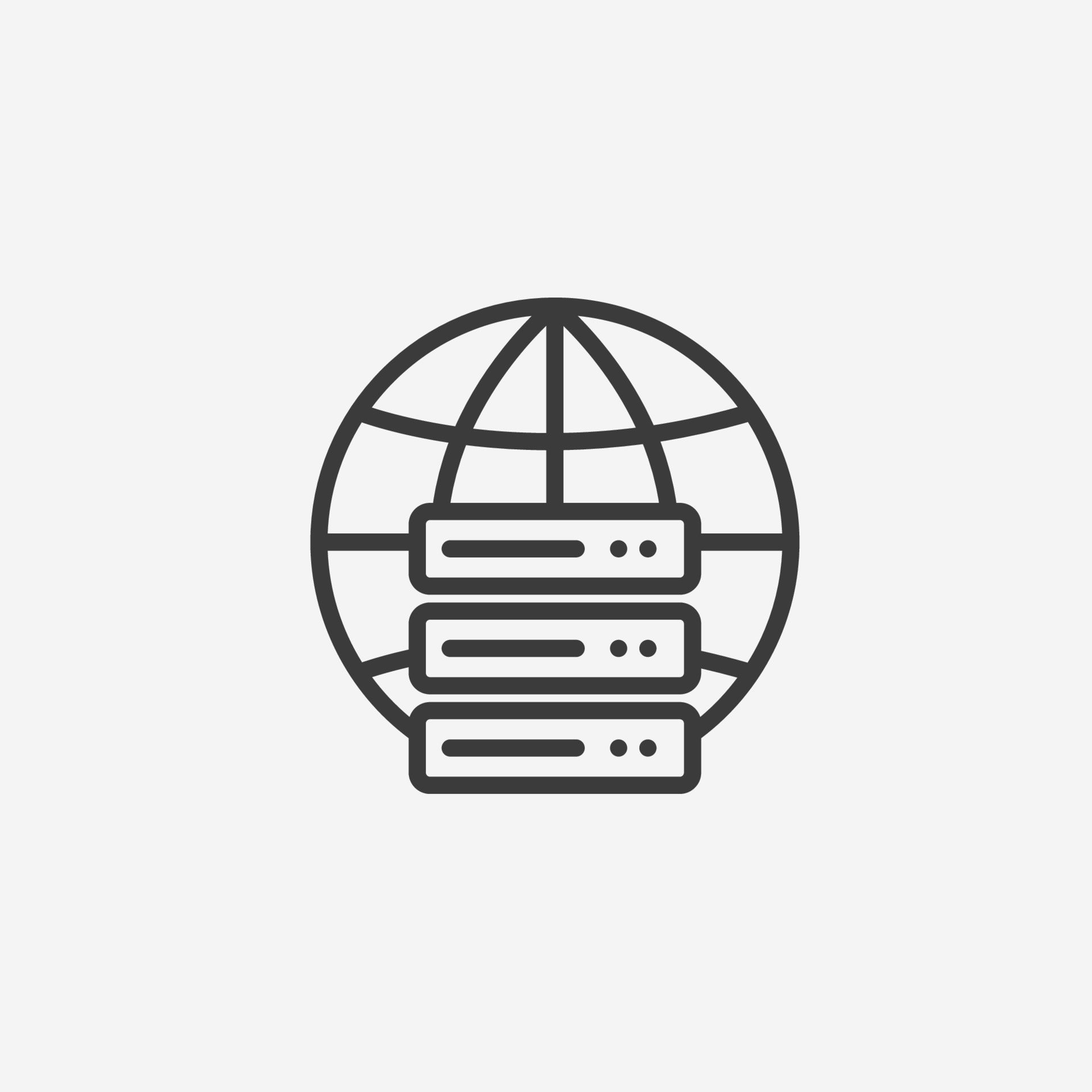 Data Server Icon Vector Internet Data Database Symbol Sign 16186928