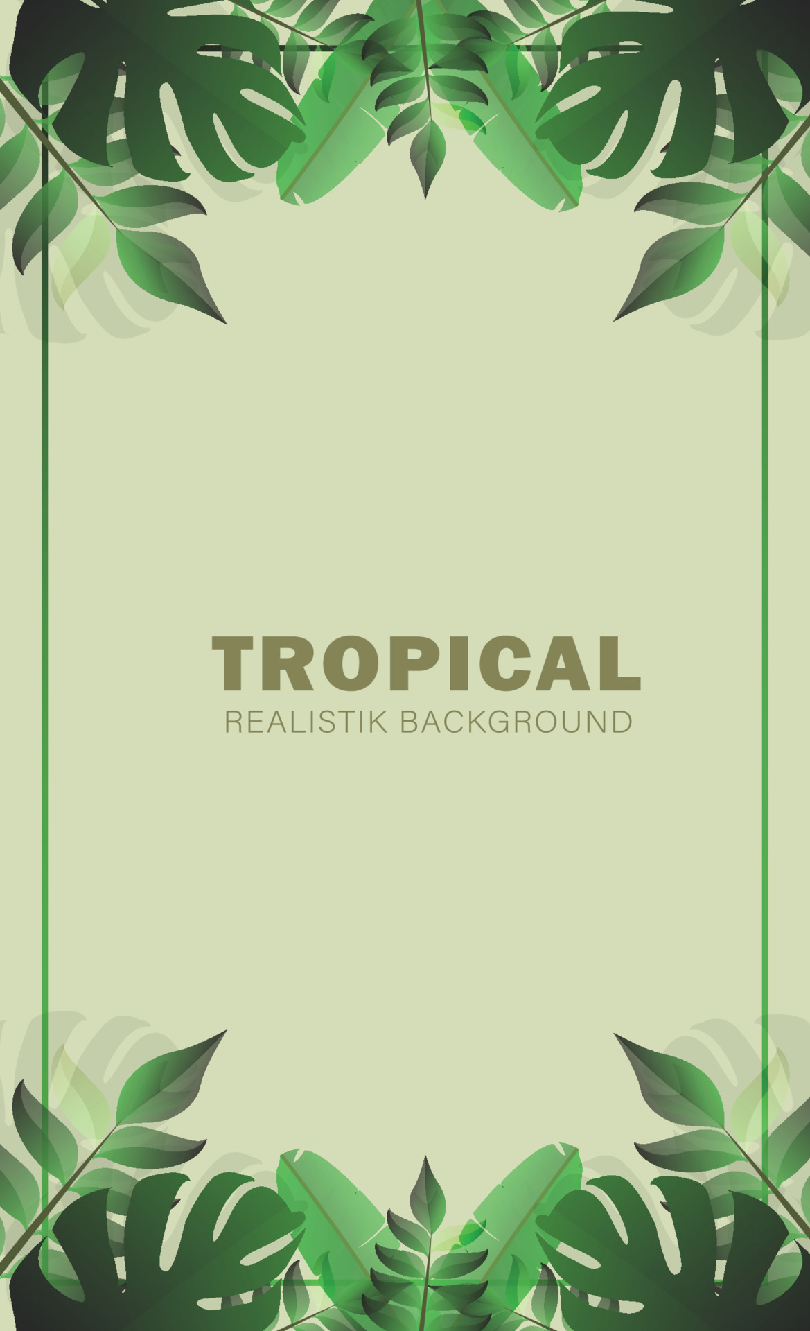 Futuristic summer portrait background, with tropical dau design, for ...