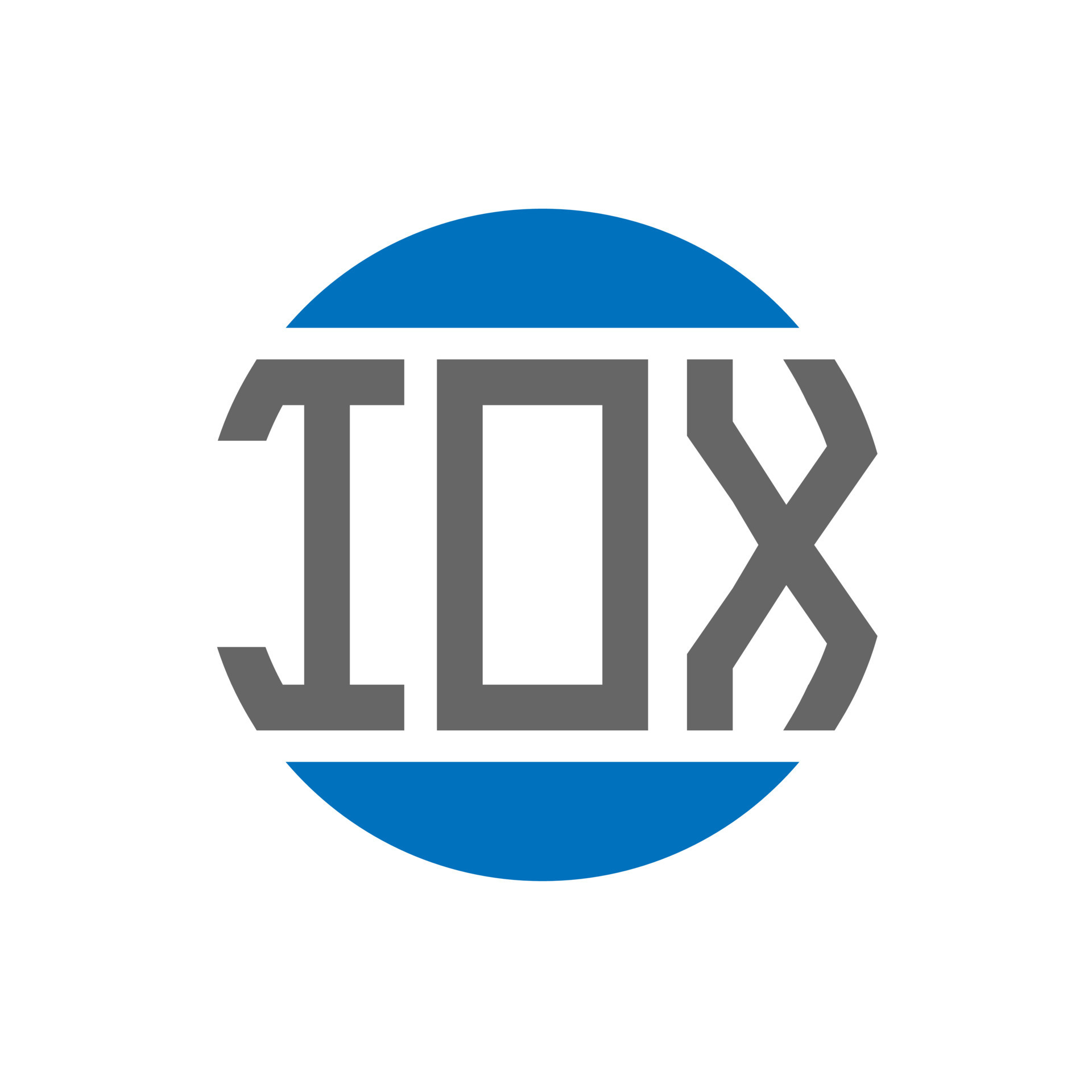 IOX letter logo design on white background. IOX creative initials circle logo concept. IOX ...