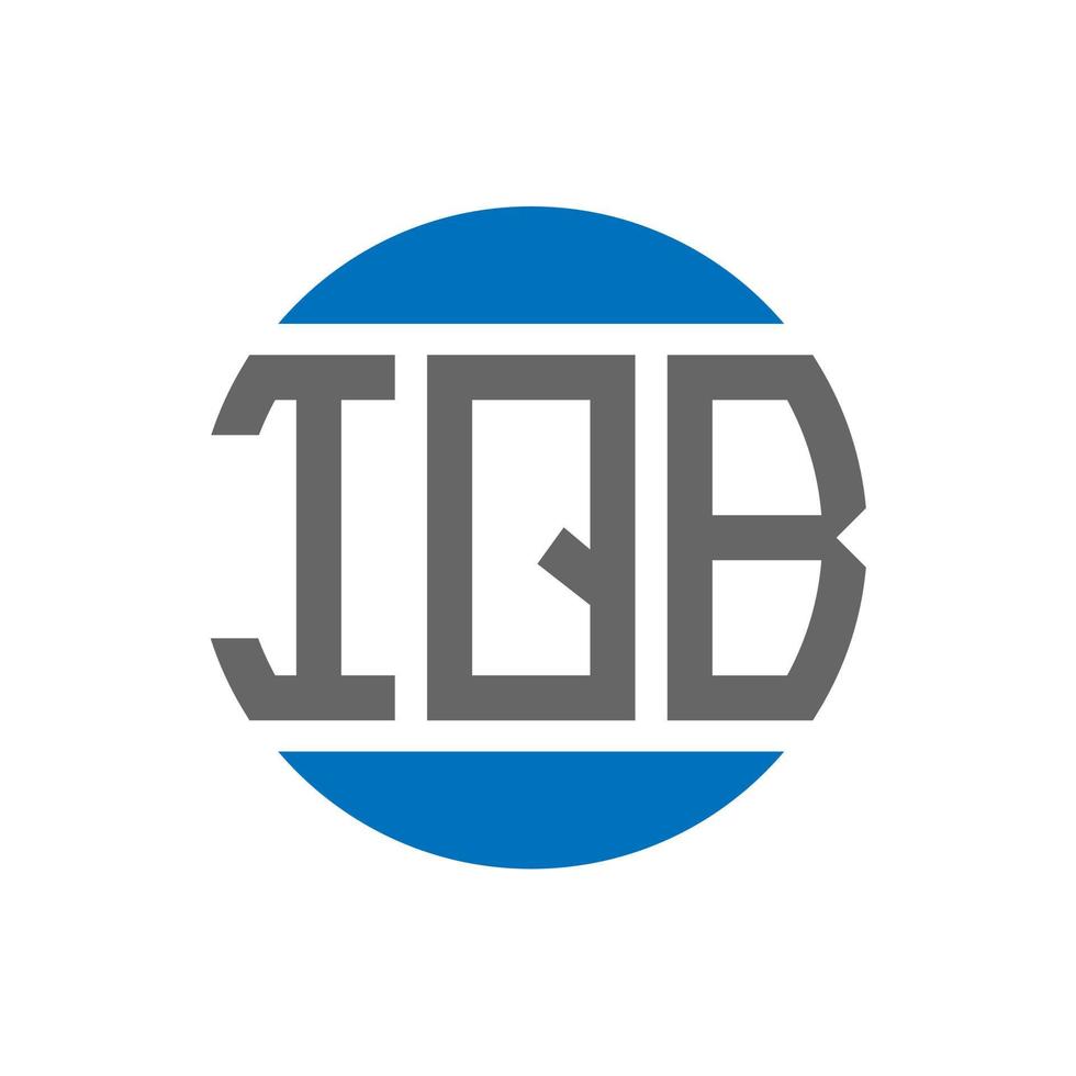 IQB letter logo design on white background. IQB creative initials circle logo concept. IQB ...