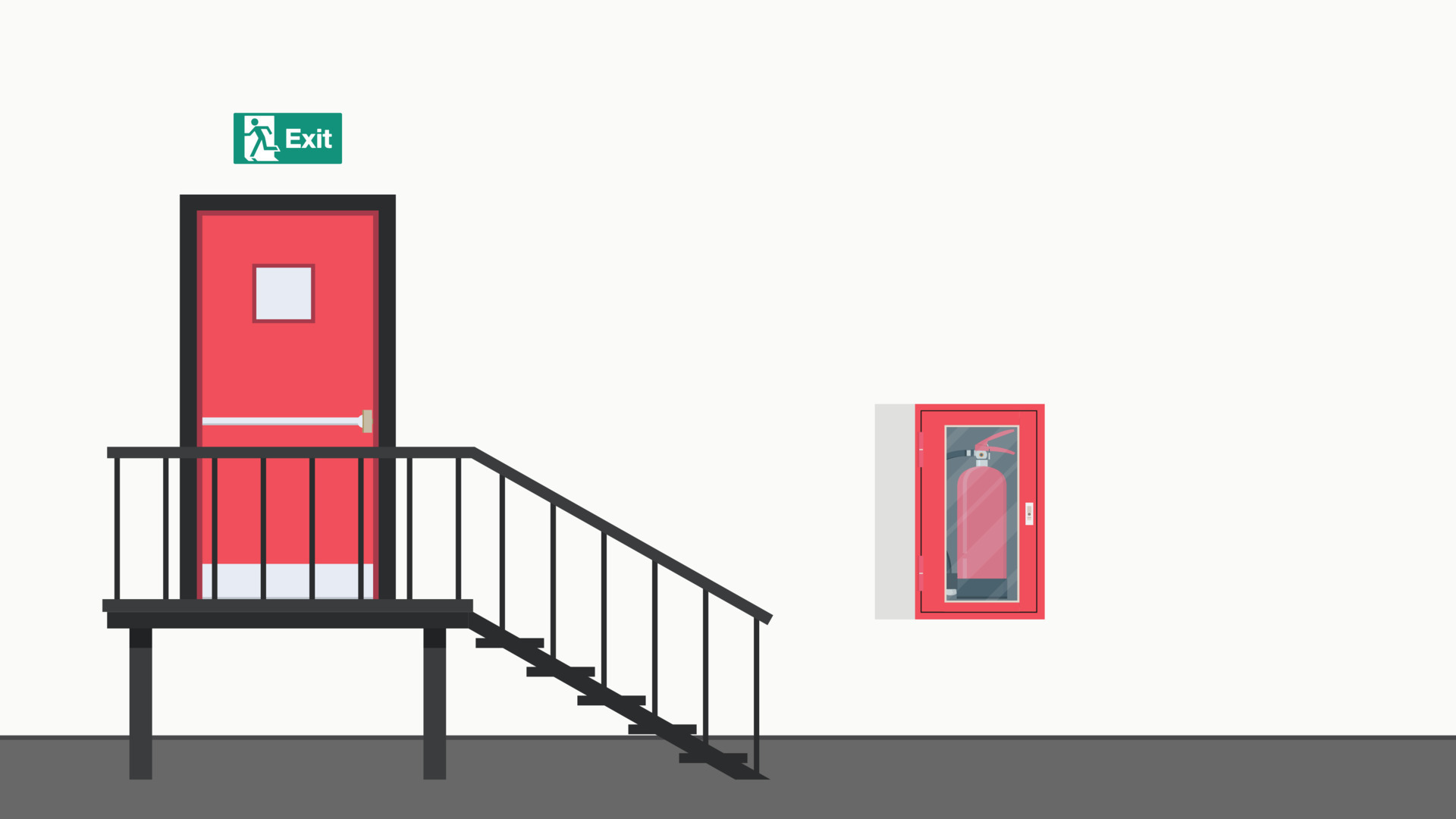 Fire door vector. Fire alarm cartoon vector. Fire alarm system. Fire ... Fire door vector. Fire alarm cartoon vector. Fire alarm system. Fire ...