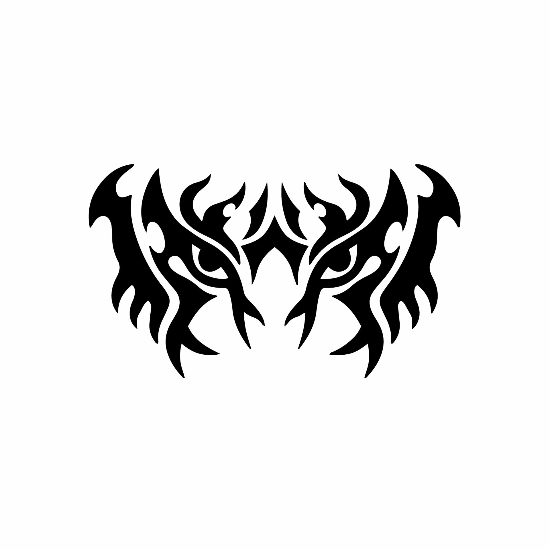 Tiger Symbol Logo Tribal Tattoo Design Stencil Vector Illustration 16189195 Vector Art At Vecteezy