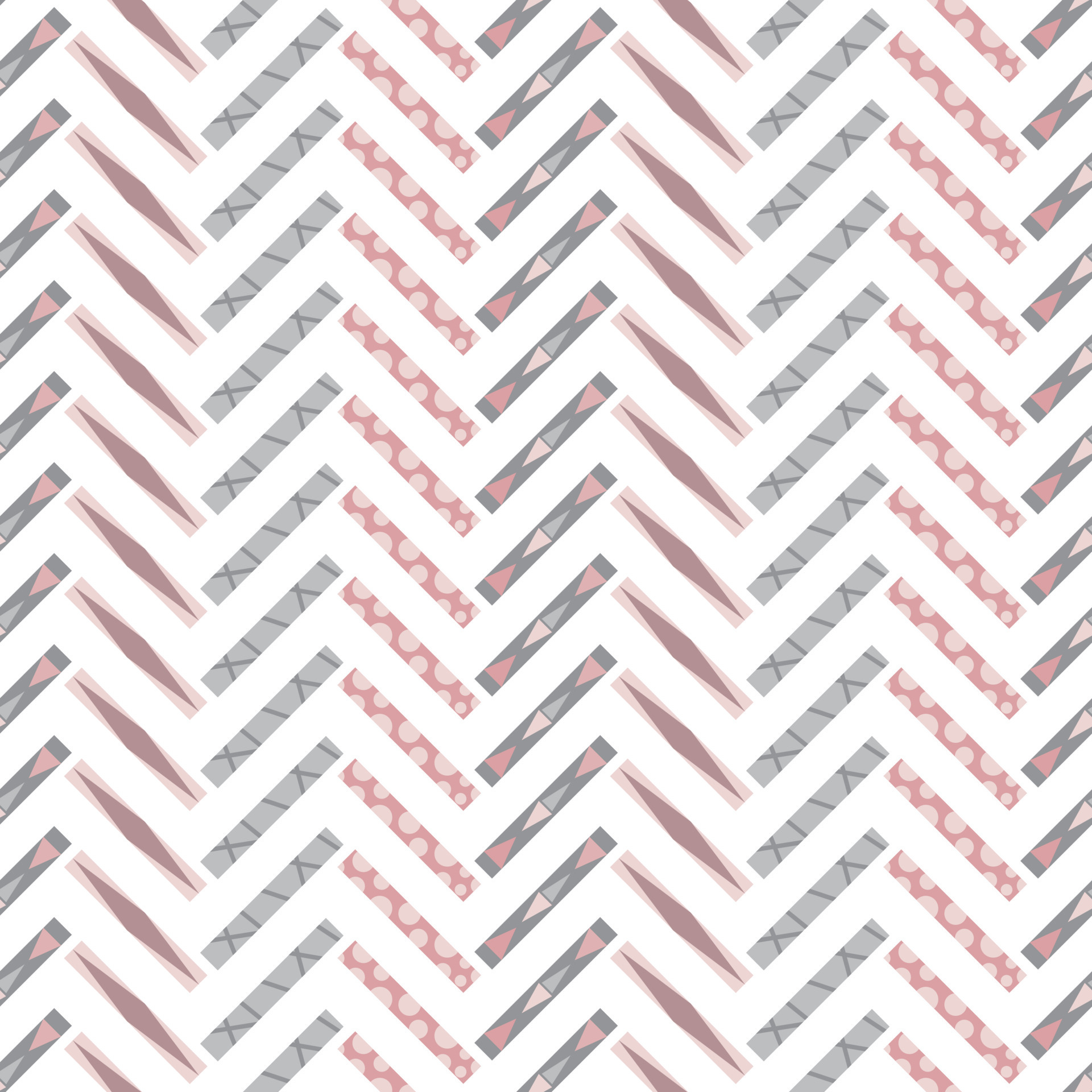 Vector Chevron Pattern With Decorated Elements Geometric Abstract Background 16189945 Vector