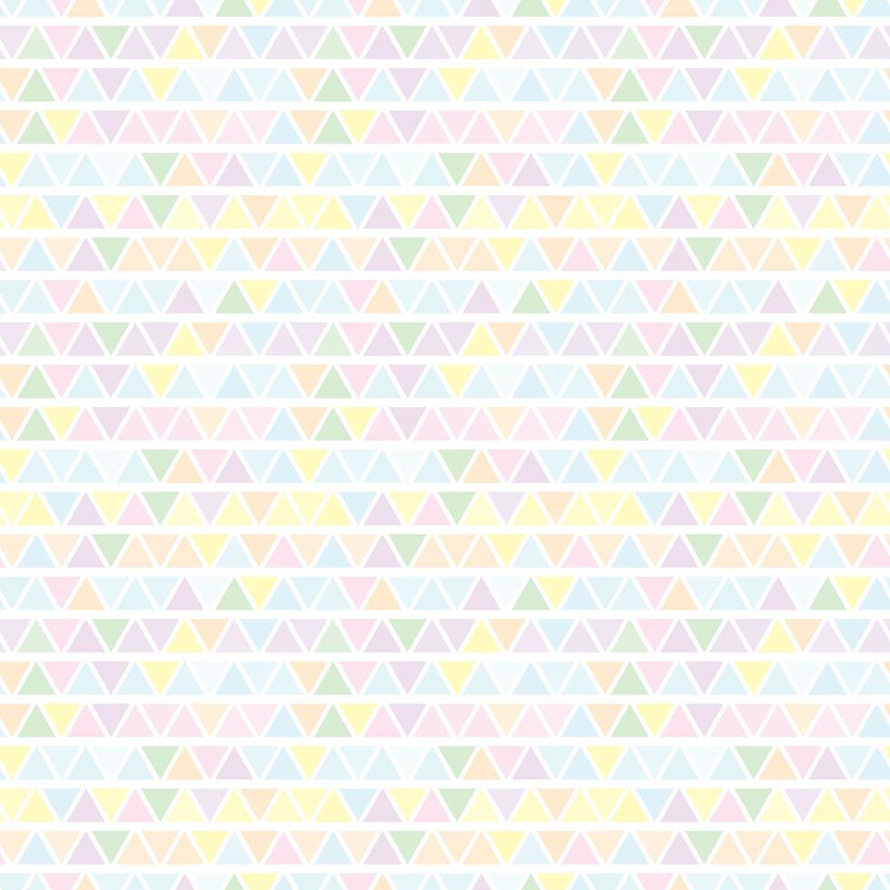 Pastel Abstract Geometric Vector Pattern With Triangles Seamless