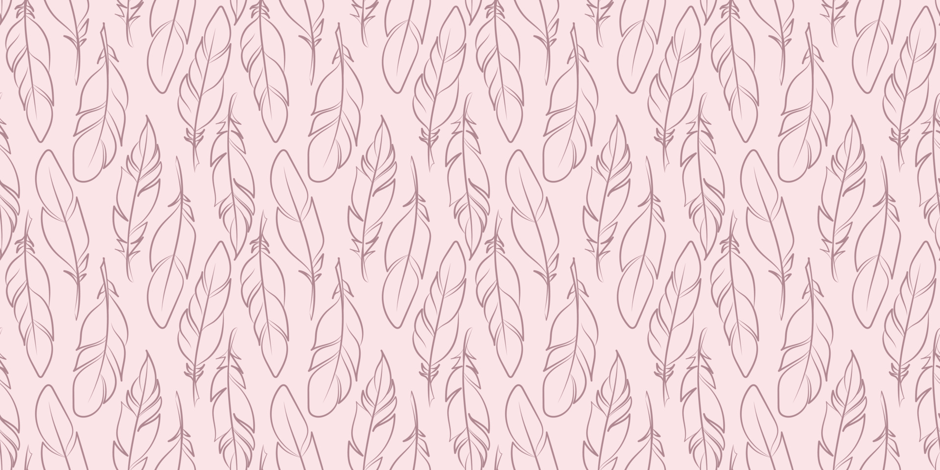 Feather seamless repeat pattern vector background 16190272 Vector Art ...