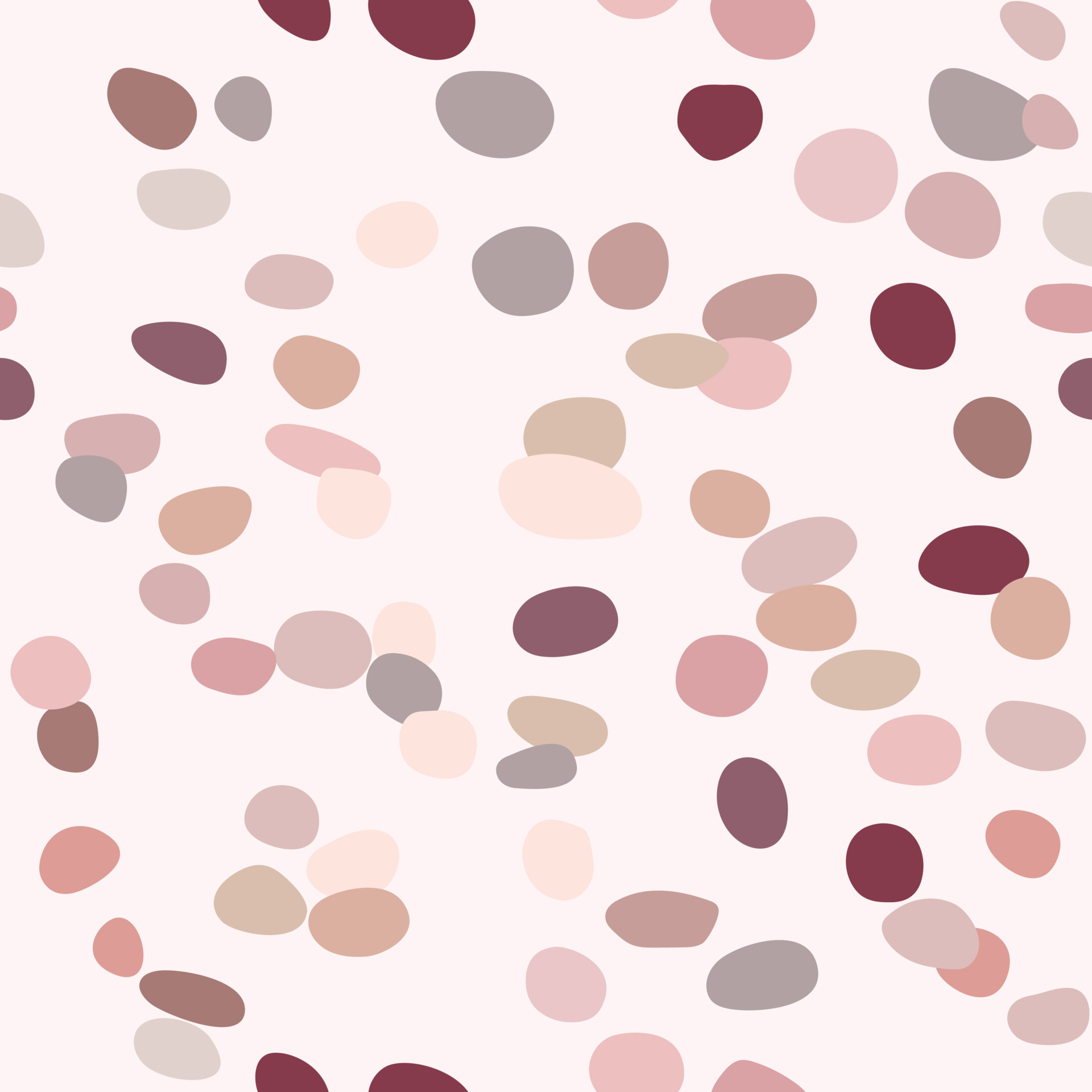 Brown scattered pattern, random shapes abstract print 16190701 Vector ...