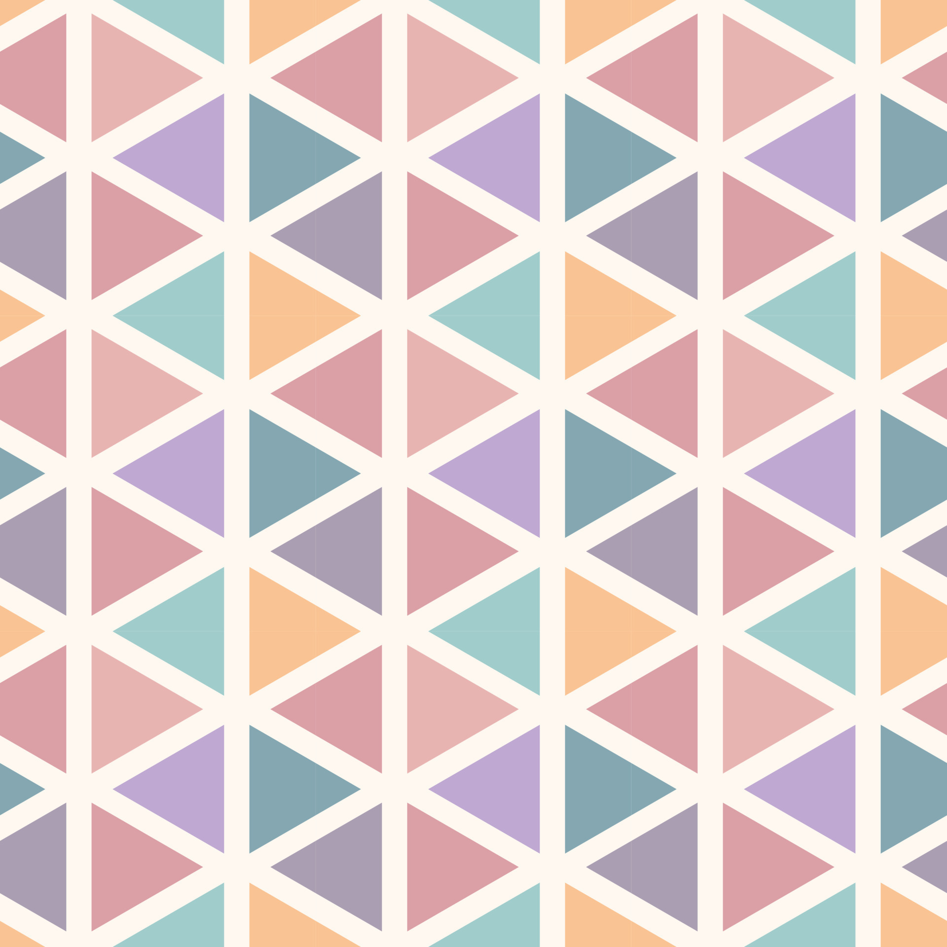 Abstract Geometric Vector Pattern With Triangles Seamless Repeat