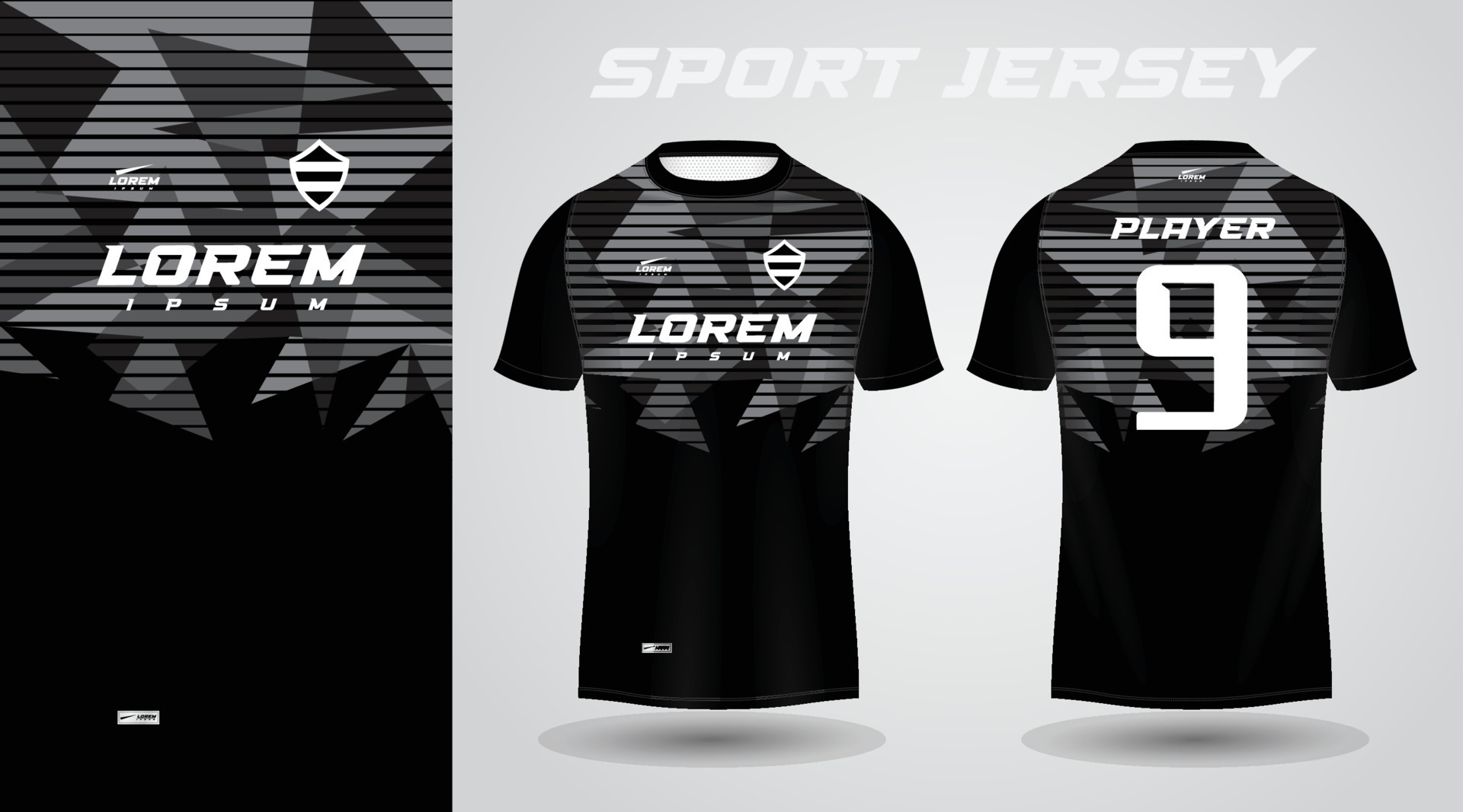 Black T Shirt Sport Jersey Design 16201317 Vector Art At Vecteezy
