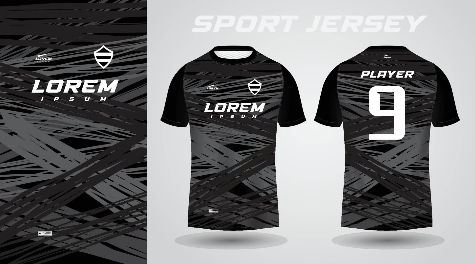 Black T Shirt Sport Jersey Design 16201322 Vector Art At Vecteezy