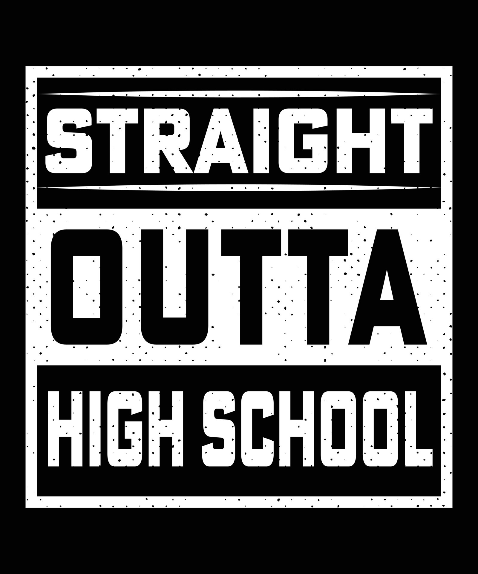 directamente del diseño de la camiseta de la escuela secundaria 16202515 Vector en Vecteezy