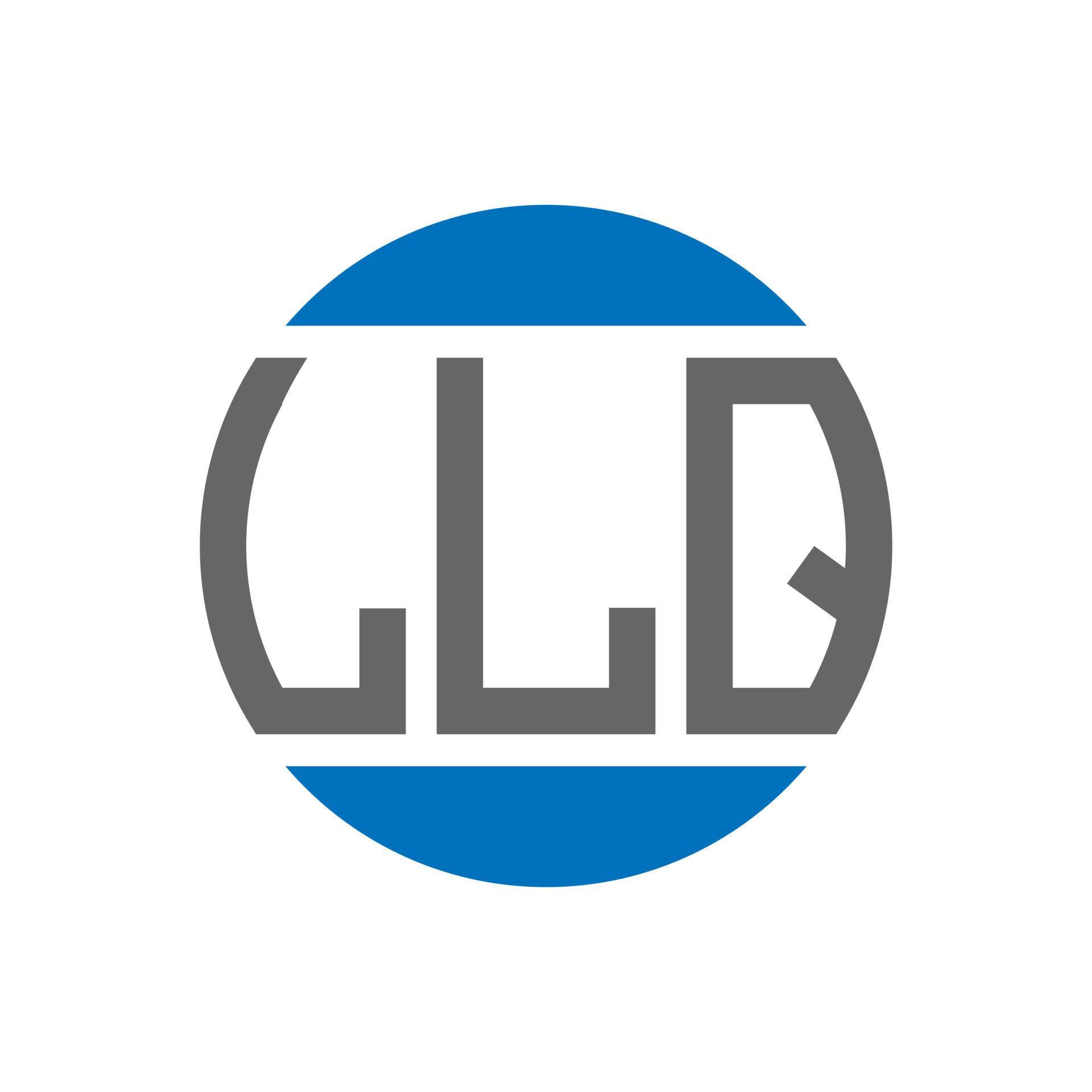 Llq Letter Logo Design On White Background Llq Creative Initials Circle Logo Concept Llq