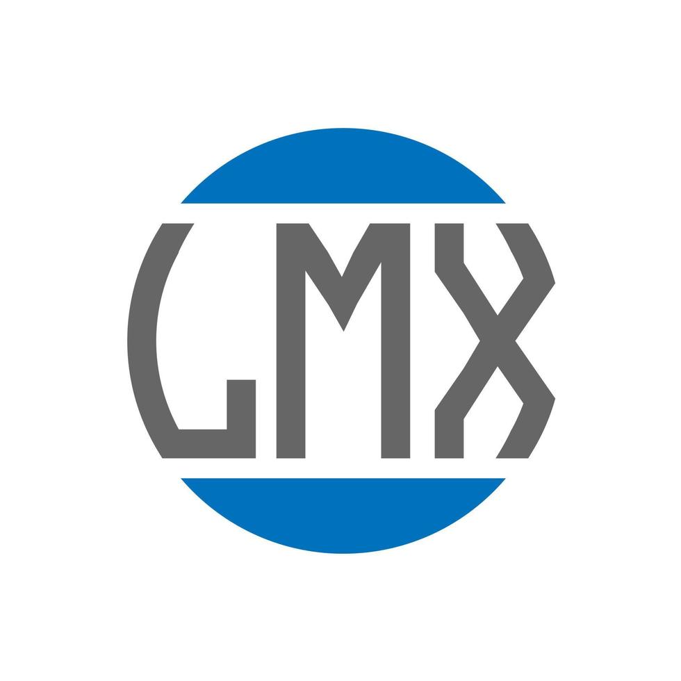 LMX letter logo design on white background. LMX creative initials circle logo concept. LMX ...