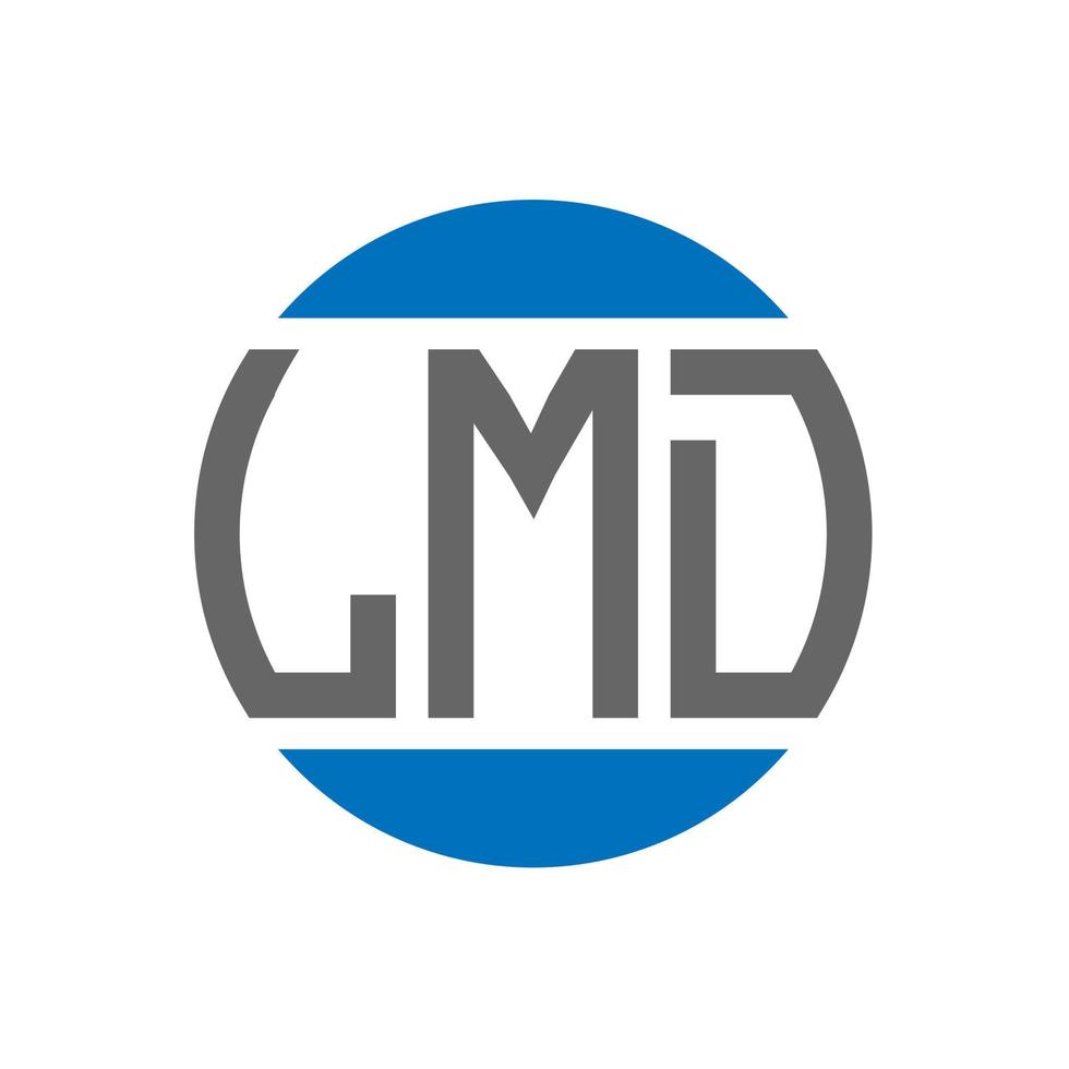 LMD letter logo design on white background. LMD creative initials circle logo concept. LMD ...